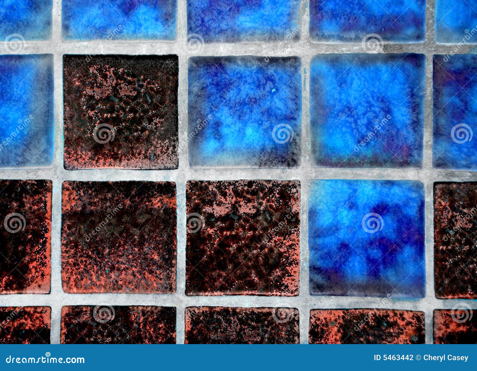 Blue and Red Tile stock photo. Image of cold, scratched - 5463442