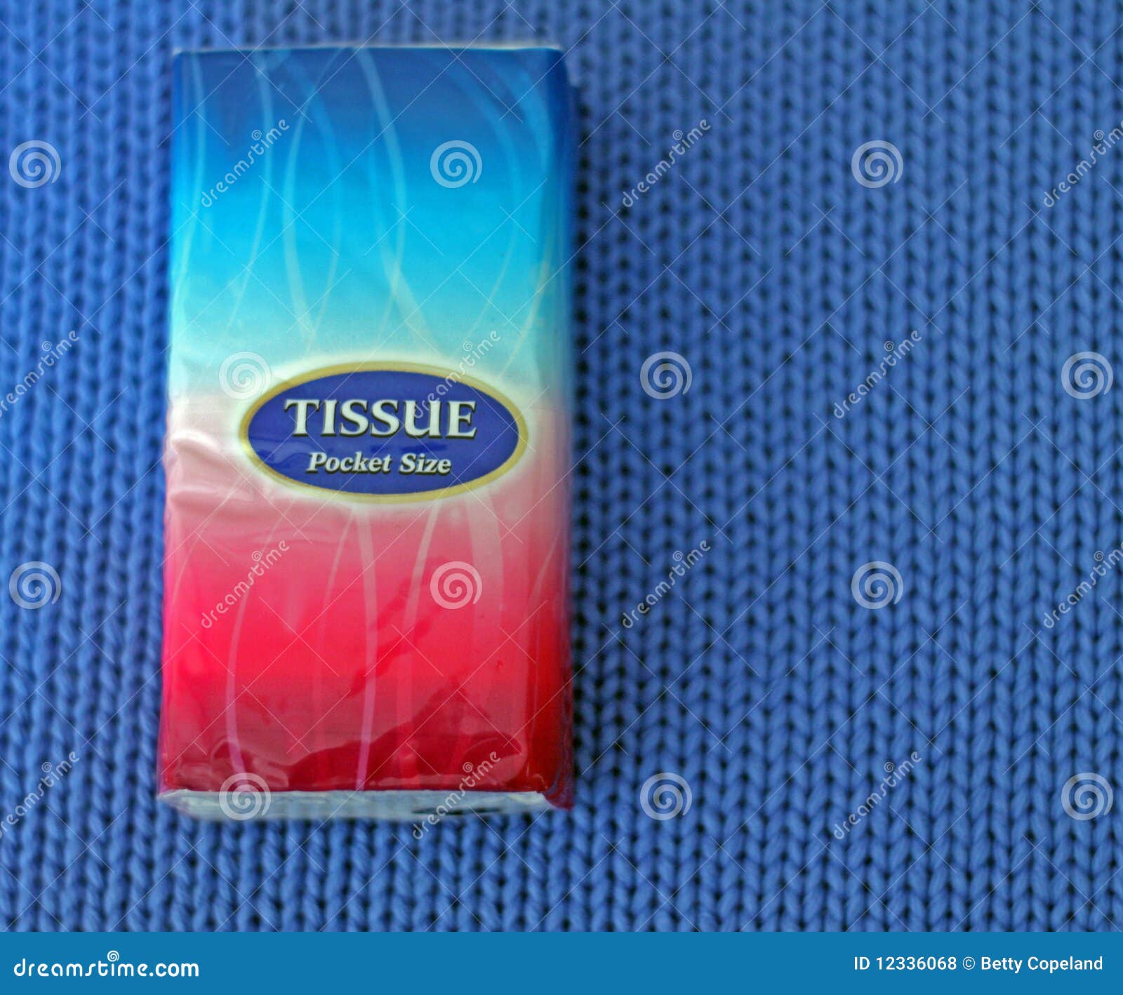 Blue and Red Tissue Pack on Blue Stock Photo - Image of tears, color ...