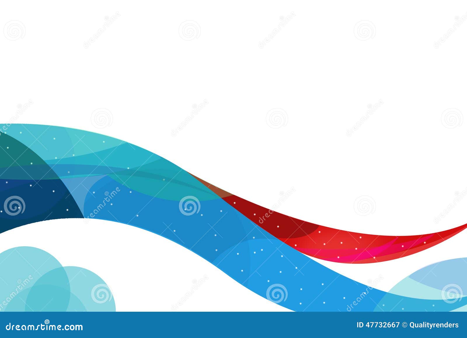 Blue and Red Waves, Abstrack Background Stock Illustration ...