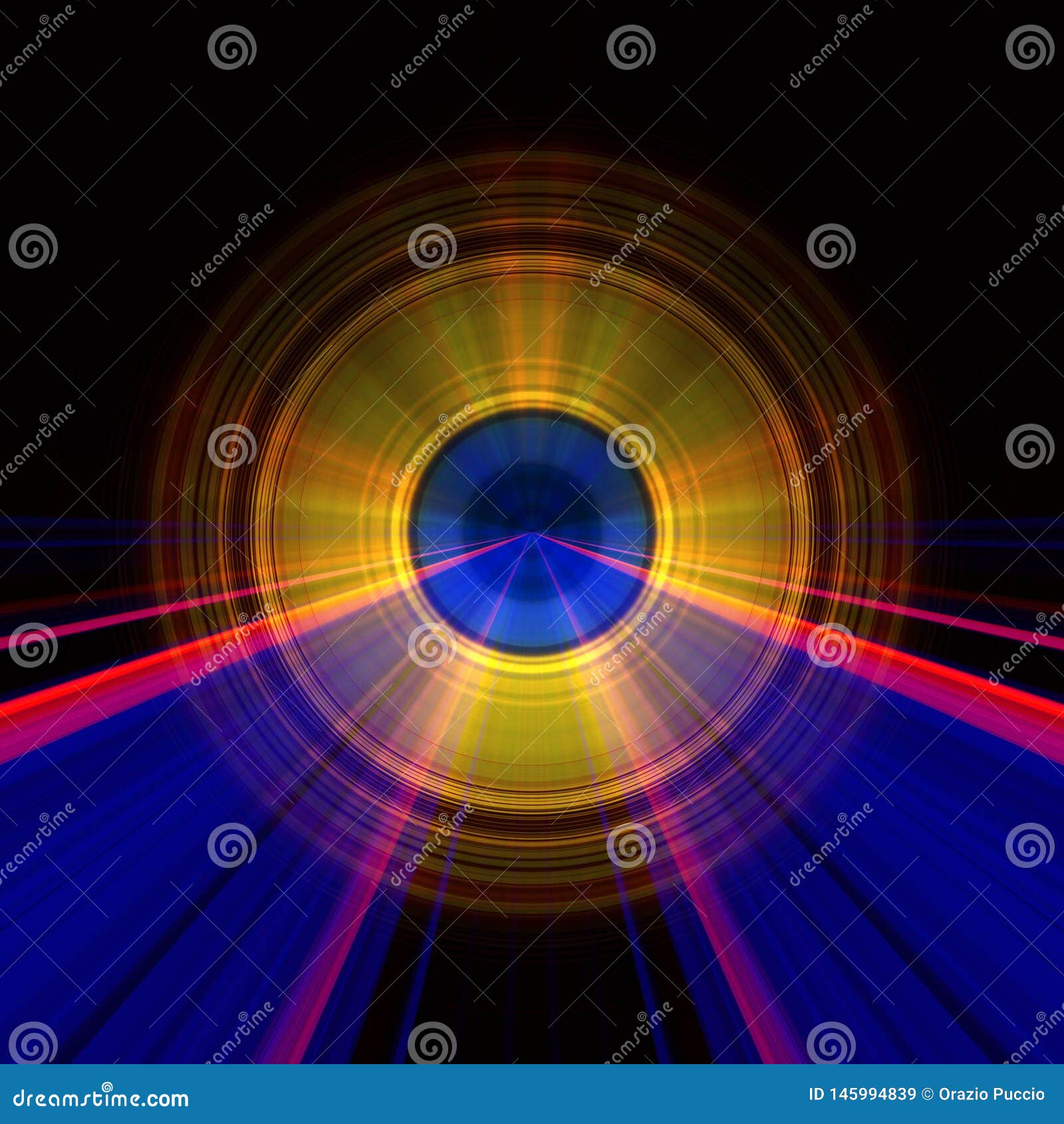 Circular light stock illustration. Illustration of iron - 145994839