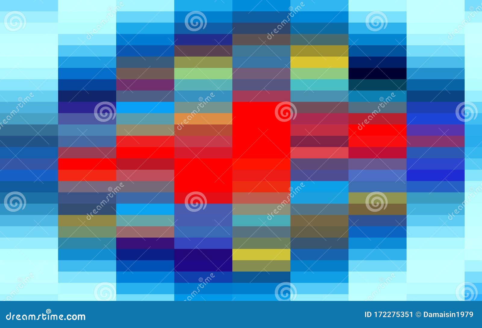 Blue Red Yellow Silver Orange Pattern, Abstract Design, Energy Pattern ...