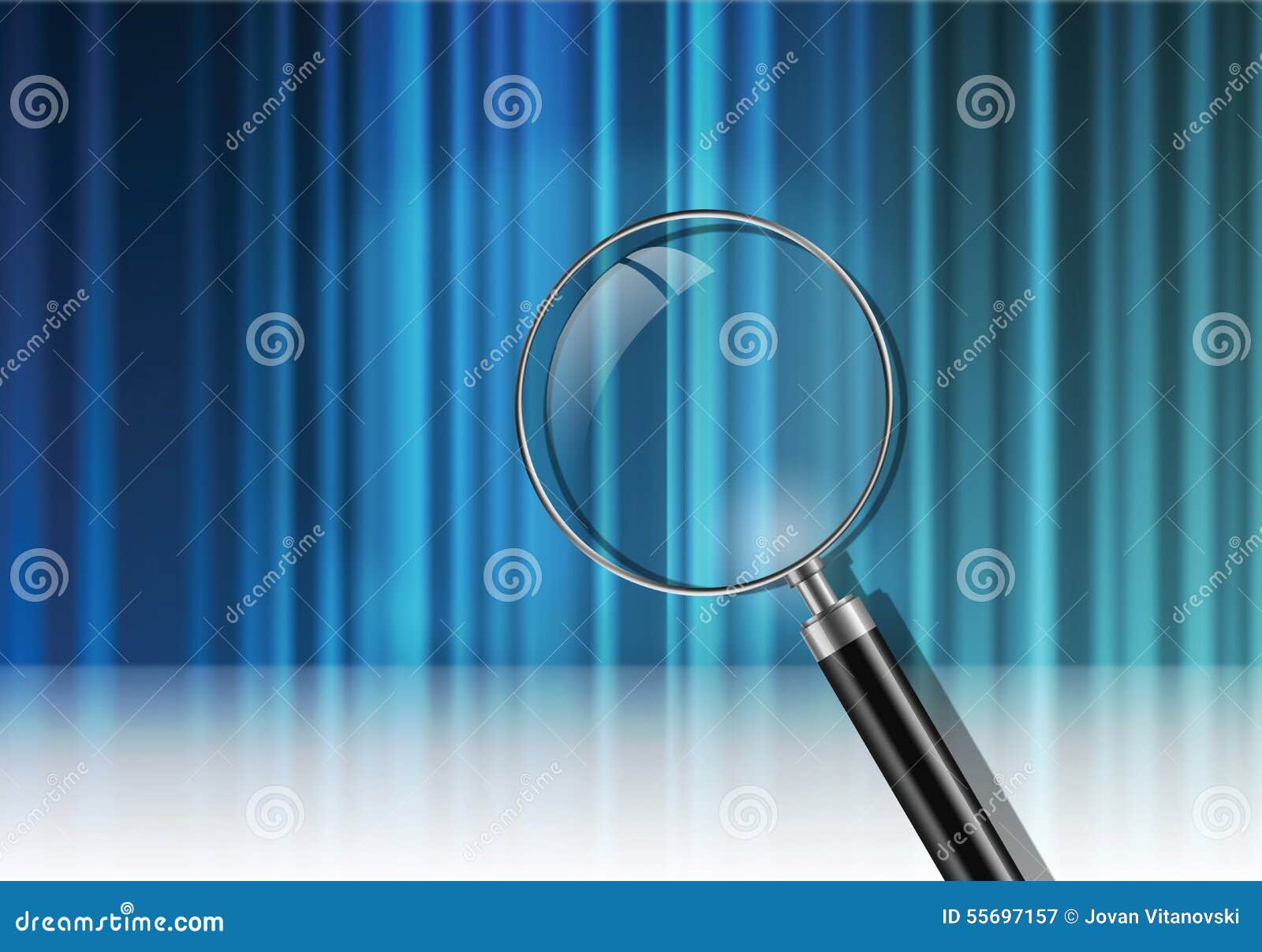 Blue reflection stock illustration. Illustration of soft - 55697157