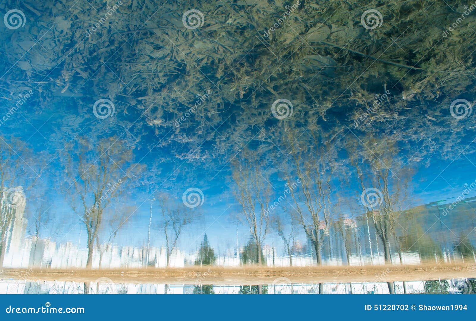 Blue Reflection scenery stock photo. Image of horizon - 51220702