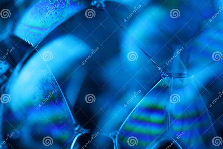 Blue Reflections of Liquid in Macro, Bright Water Reflections Stock ...