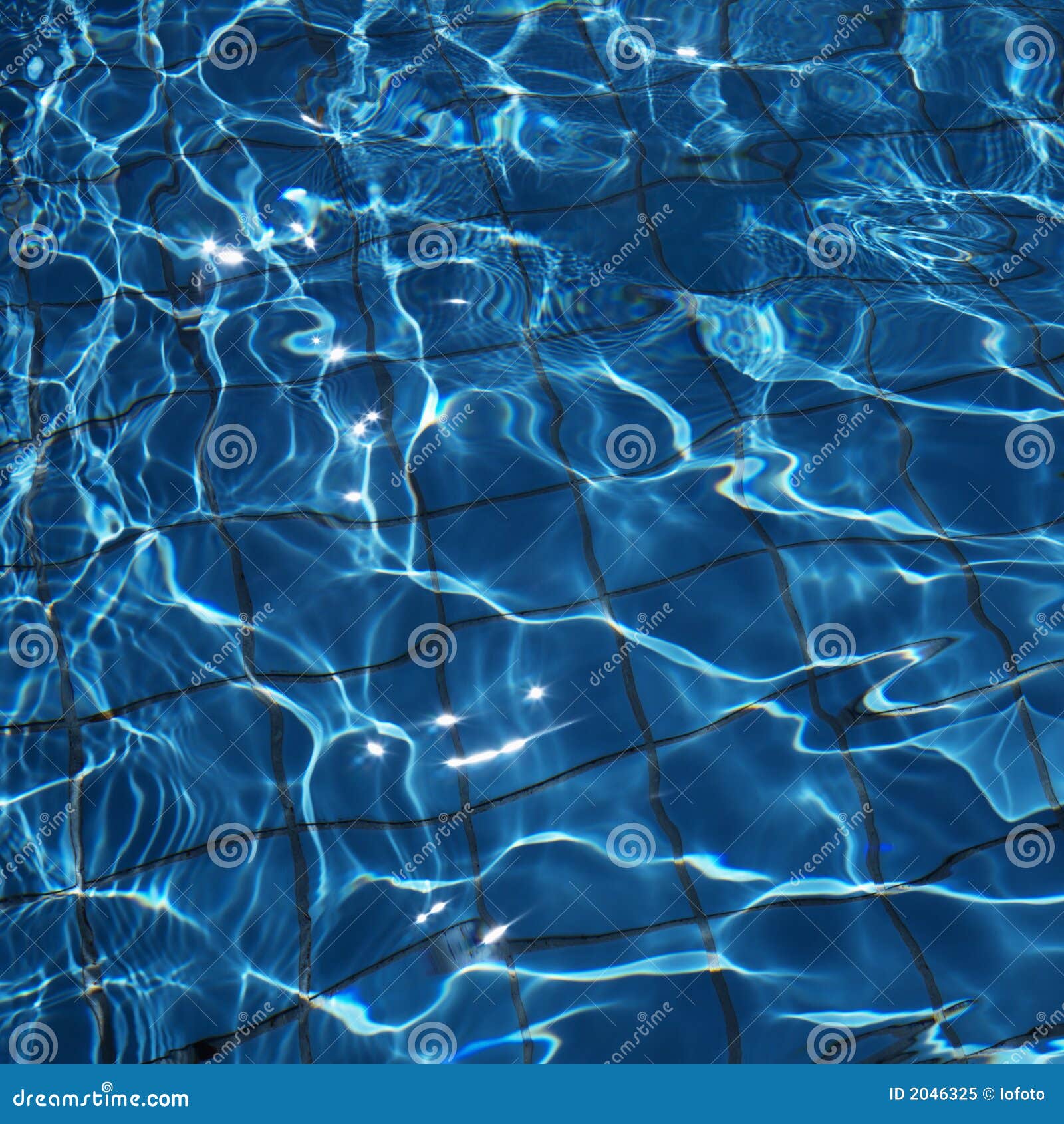 Blue reflective water stock image. Image of color, square - 2046325