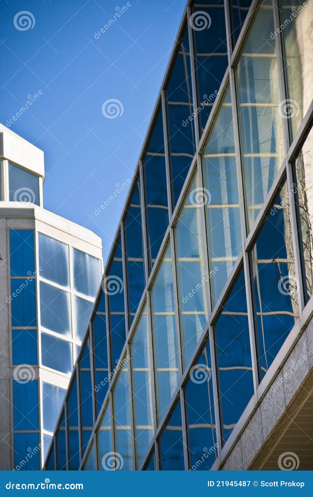 Blue reflective Windows stock image. Image of structure - 21945487
