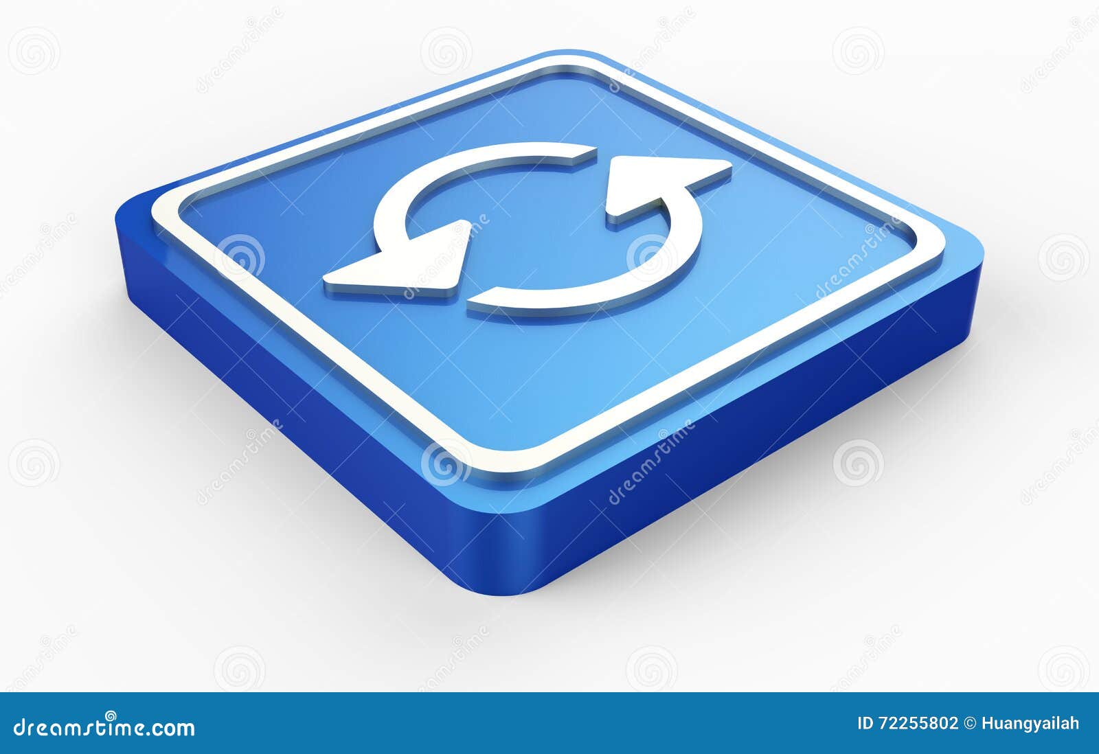 Refresh Button, Refreshing Badge, Restart Button, Reboot Sign ...