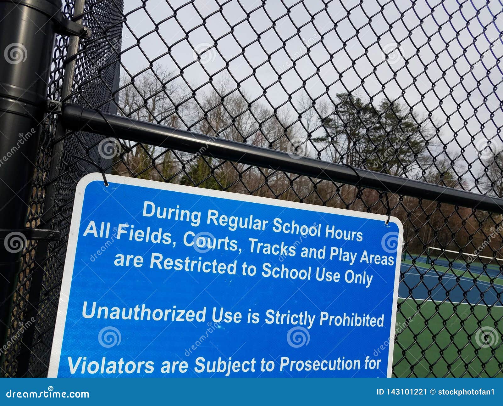 Blue during Regular School Hours Courts Restricted To School Use only ...