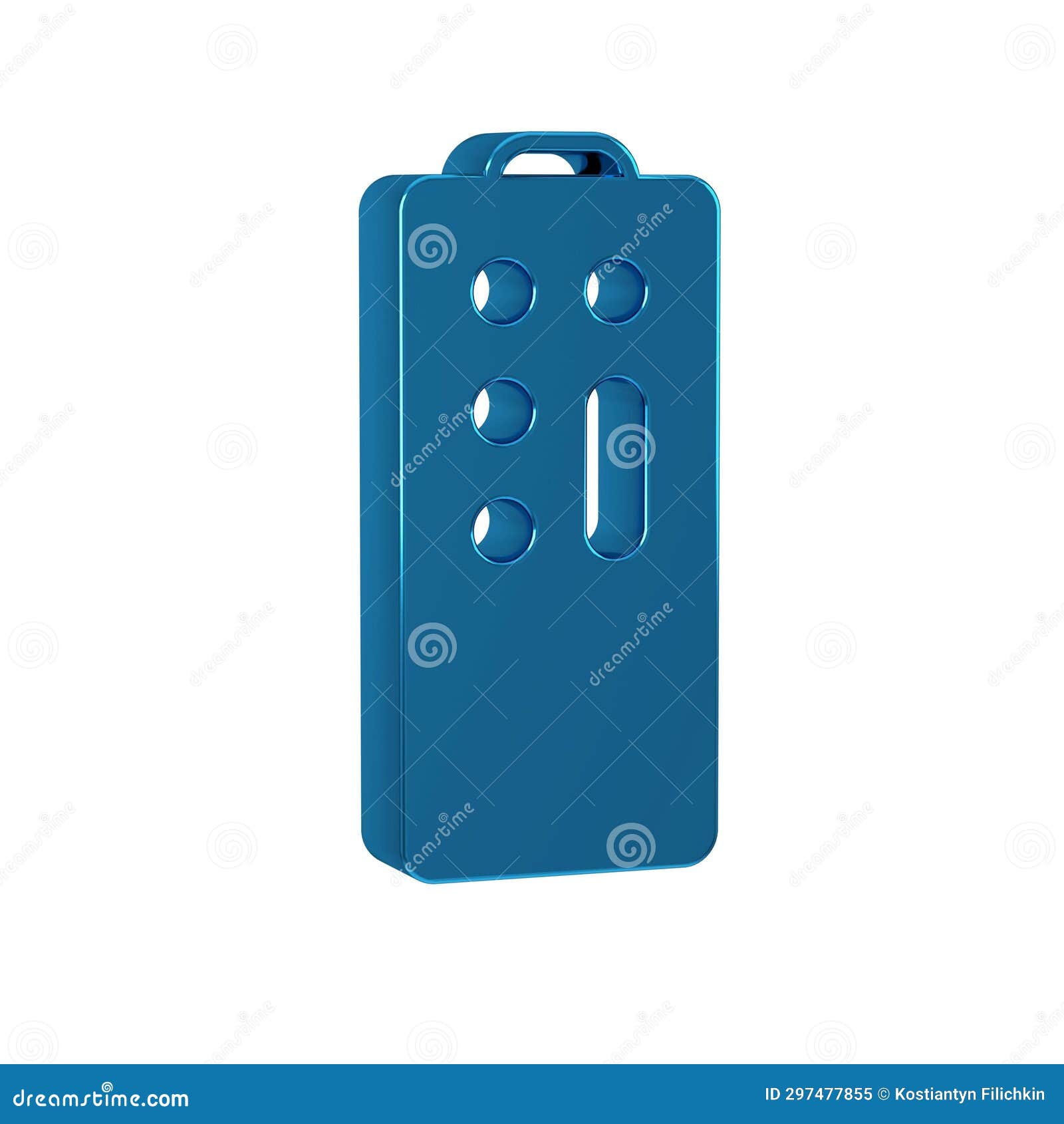 Blue Remote Control Icon Isolated on Transparent Background. Stock ...