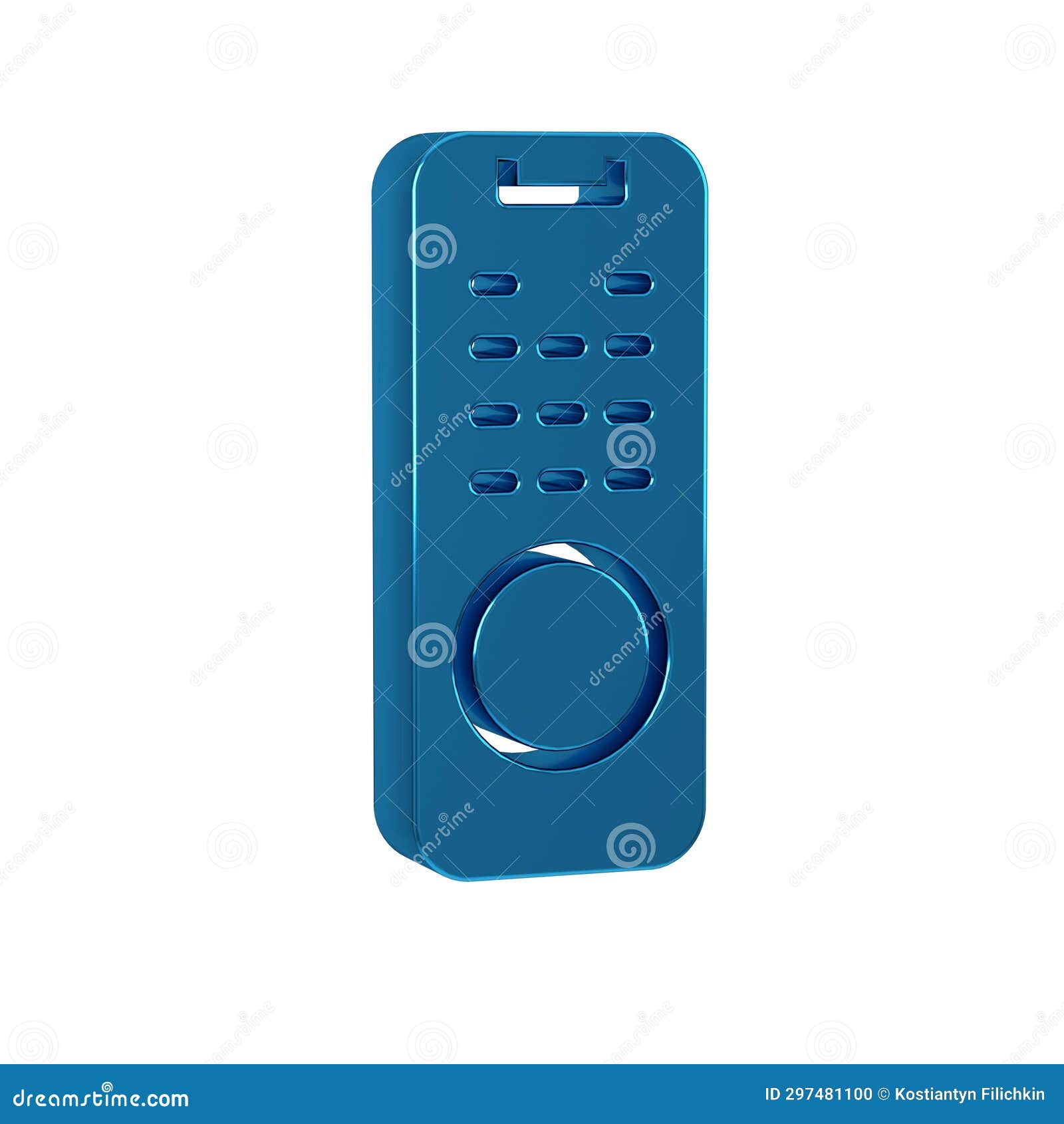 Blue Remote Control Icon Isolated on Transparent Background. Stock ...