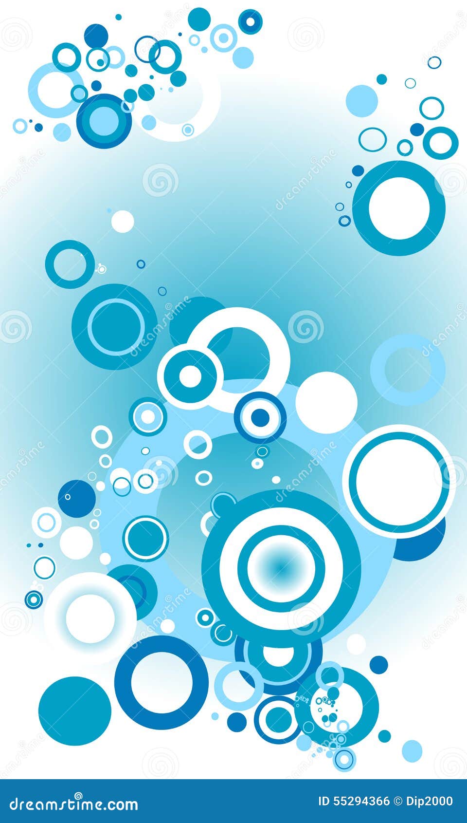 Blue retro circles stock vector. Illustration of cover - 55294366