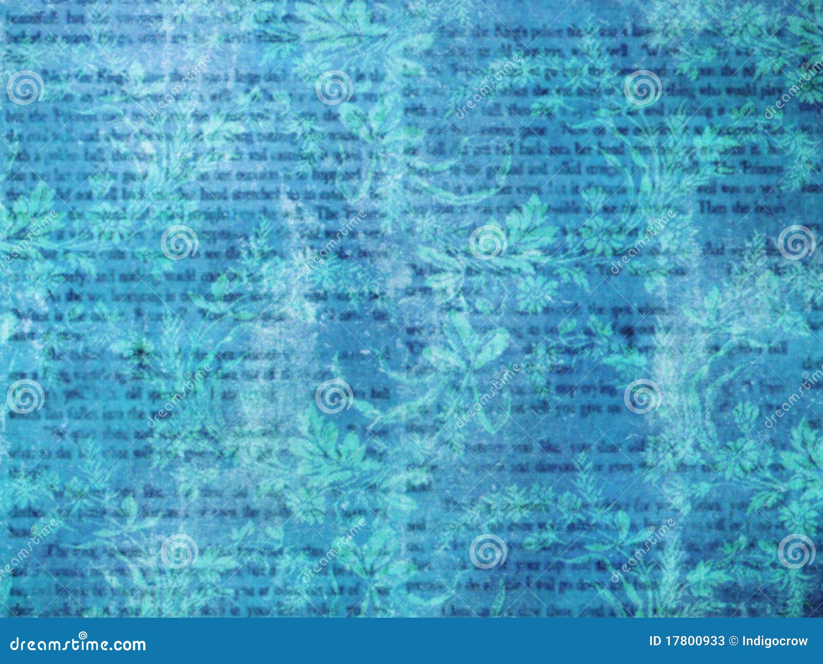 Blue Retro Literature Wallpaper Stock Illustration - Illustration of ...