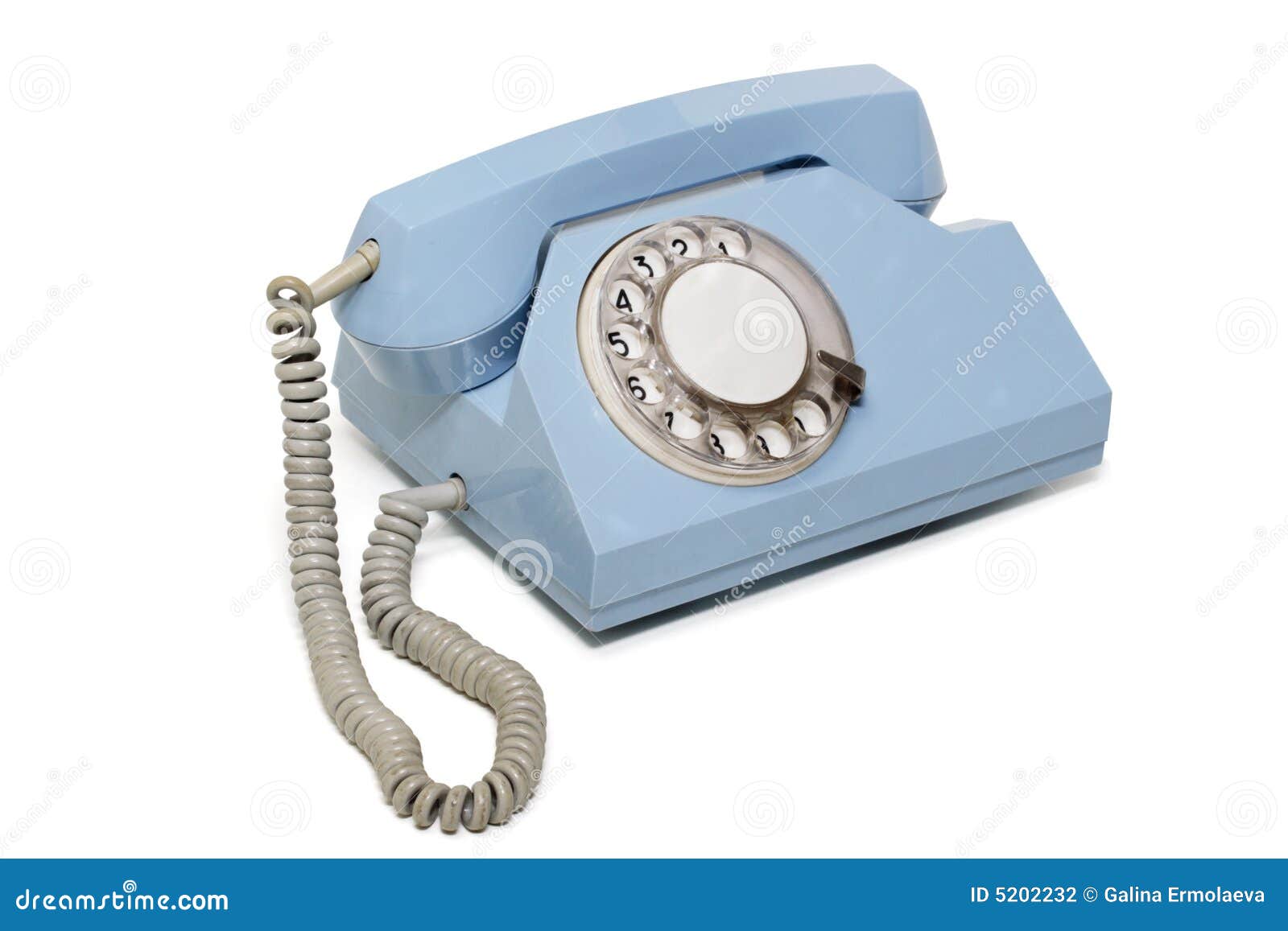 Blue retro telephone stock photo. Image of receiver, white - 5202232