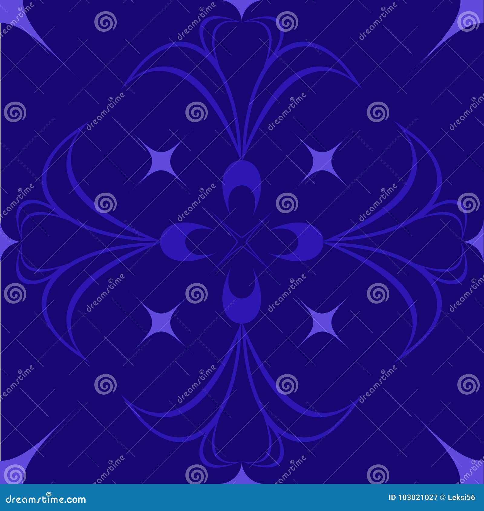 Blue Rhombus Abstraction Semicircle Graphics Vector Design Square Stock ...