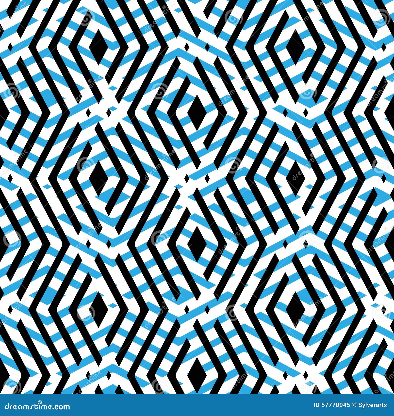 Blue Rhythmic Textured Endless Pattern, Overlay Continuous Creat Stock ...