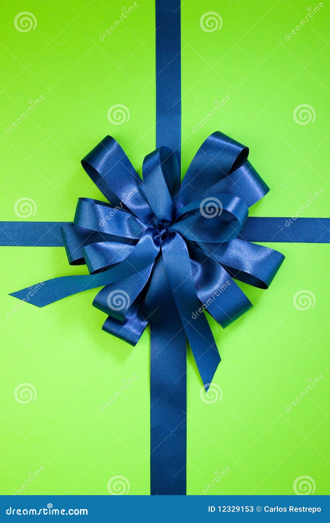 Blue ribbon stock image. Image of satin, gift, blue, present - 12329153