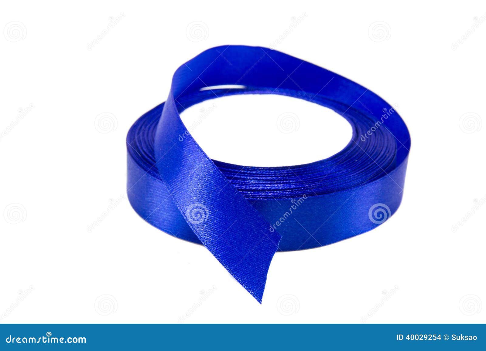 Blue Ribbon foto de archivo. Imagen de blanco, brillante - 40029254