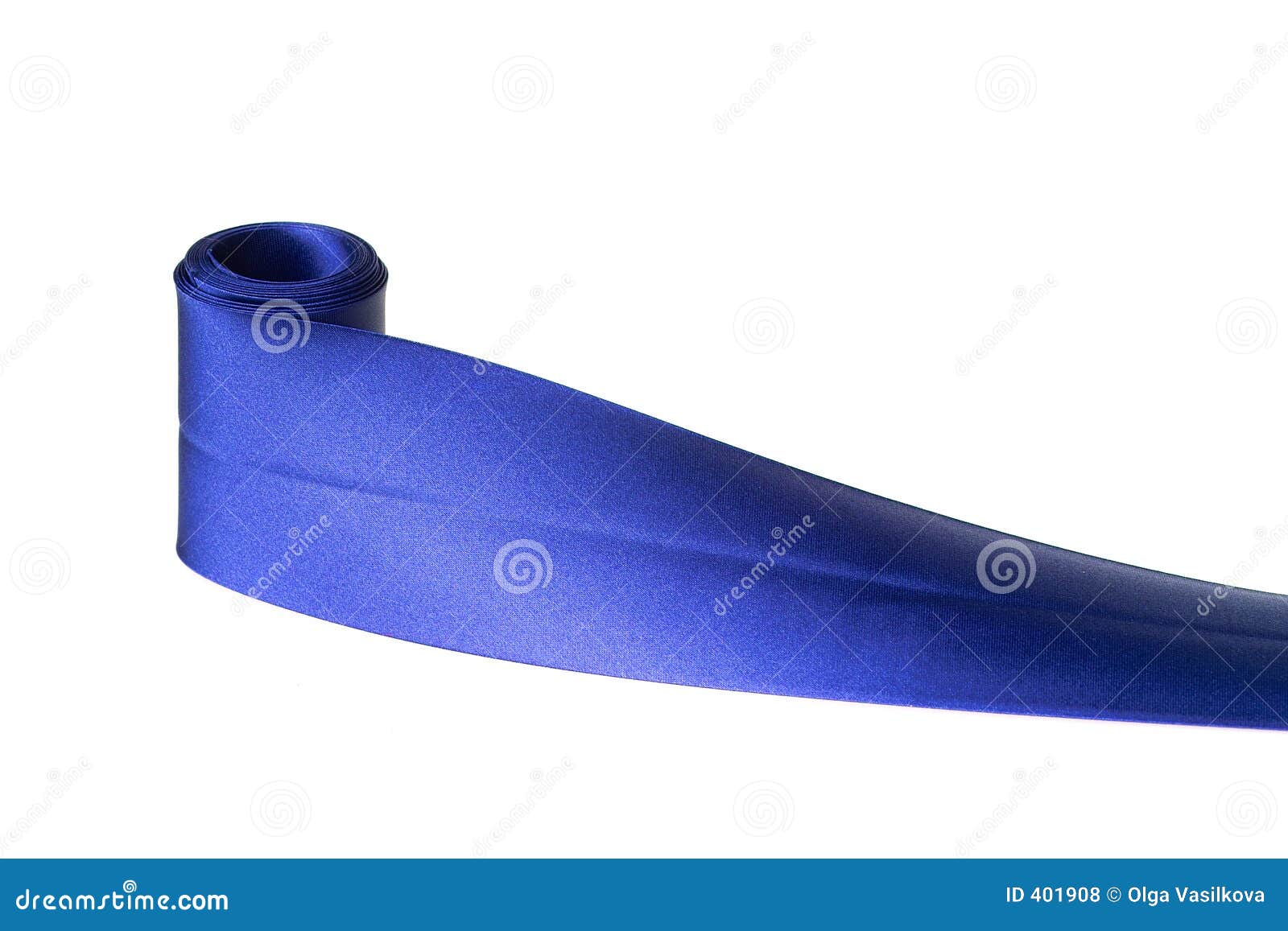 Blue ribbon stock photo. Image of curly, fabric, design - 401908