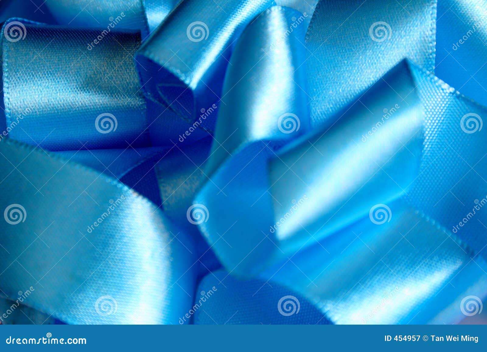 Blue Ribbon stock image. Image of material, glittering - 454957