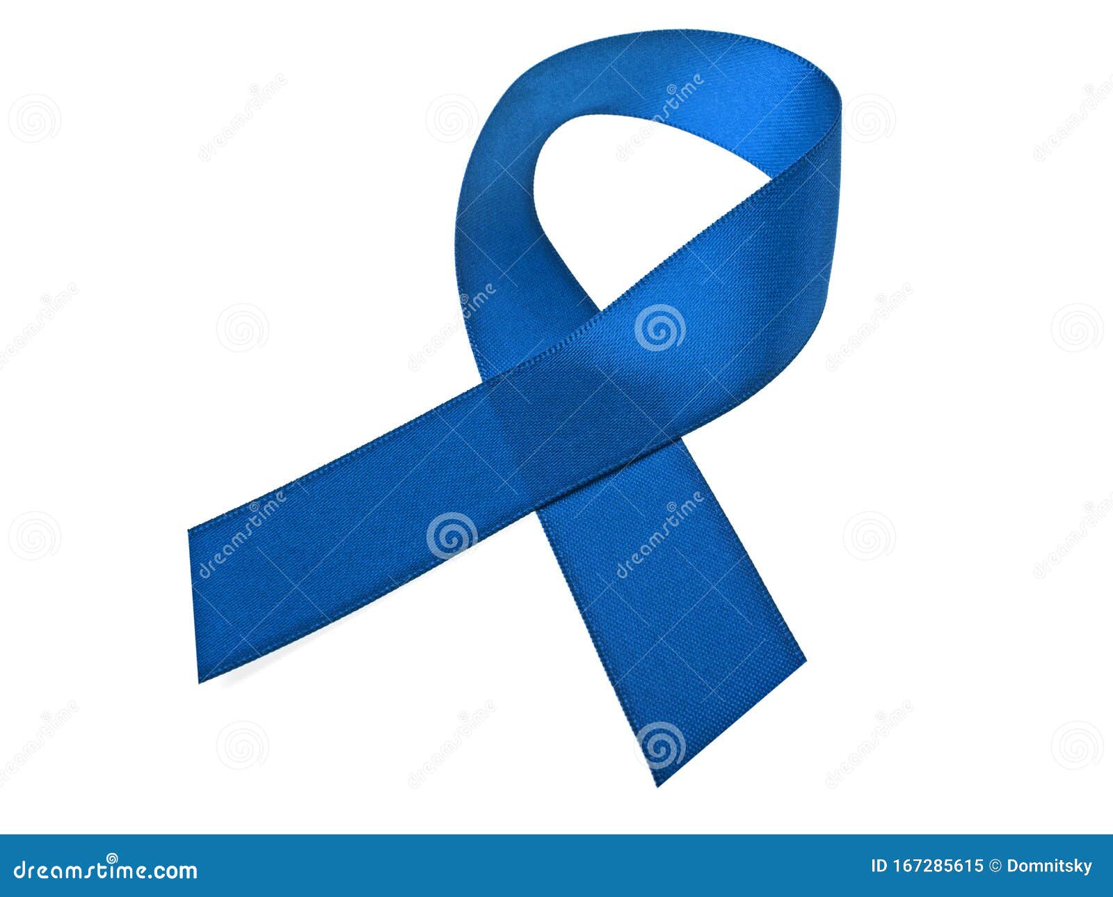 Blue ribbon in April stock image. Image of help, awareness - 167285615
