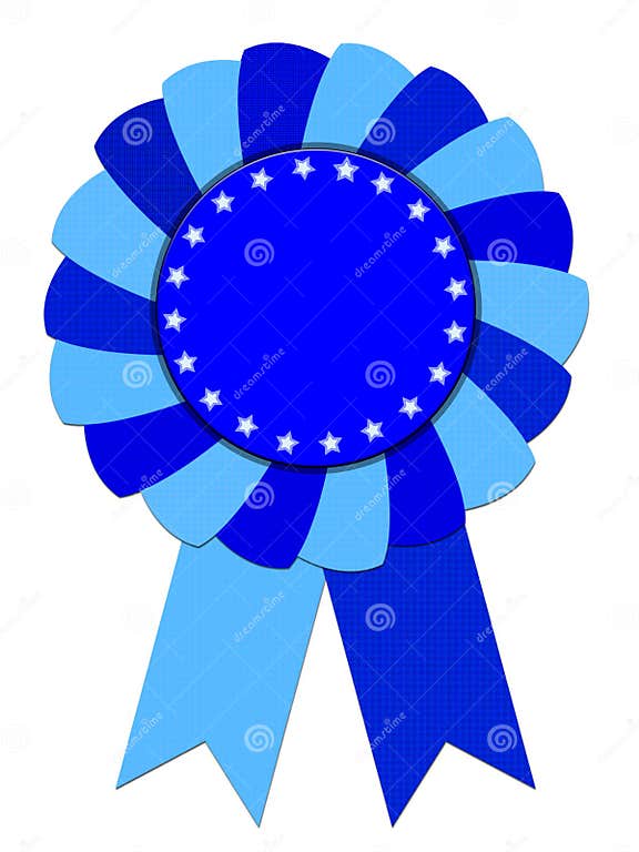 Blue Ribbon Award stock illustration. Illustration of place - 25481666