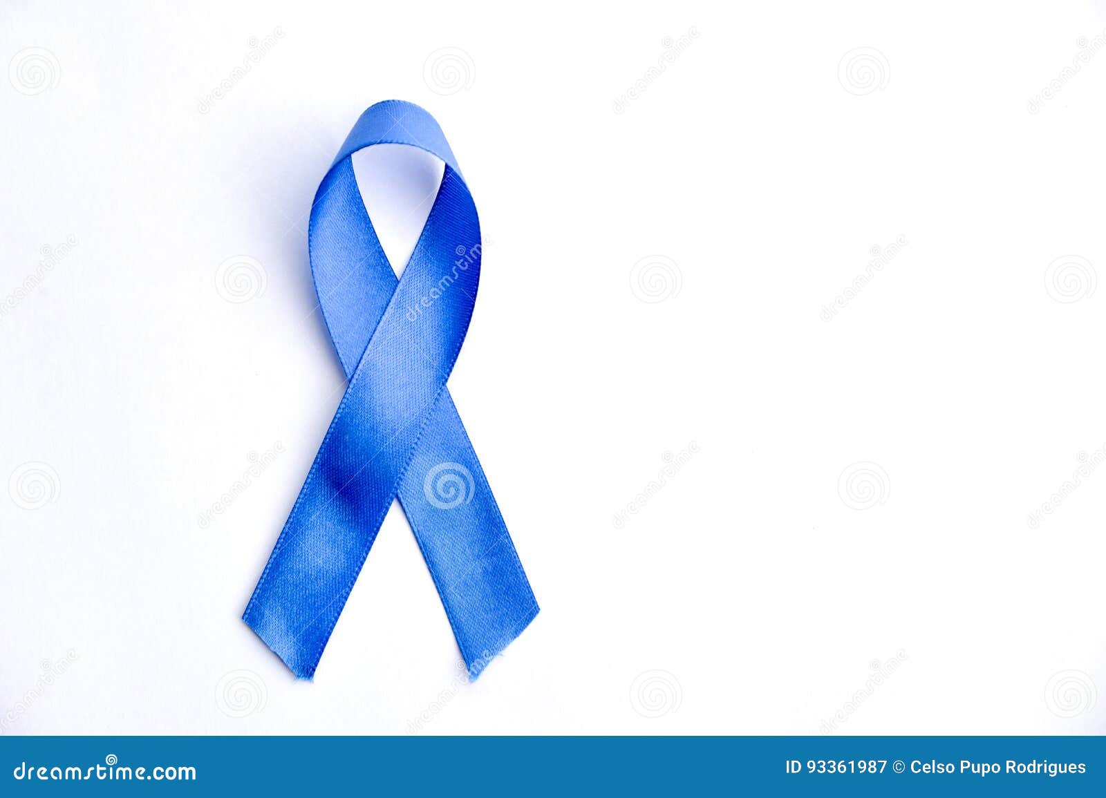 Blue ribbon stock image. Image of colon, emblem, charity - 93361987