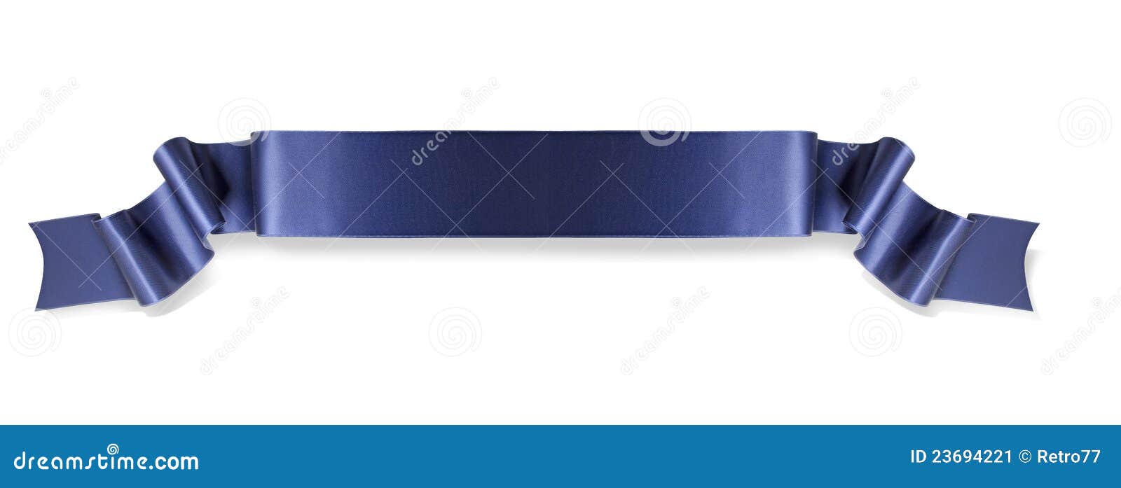 Blue ribbon banner stock image. Image of blue, curve - 23694221