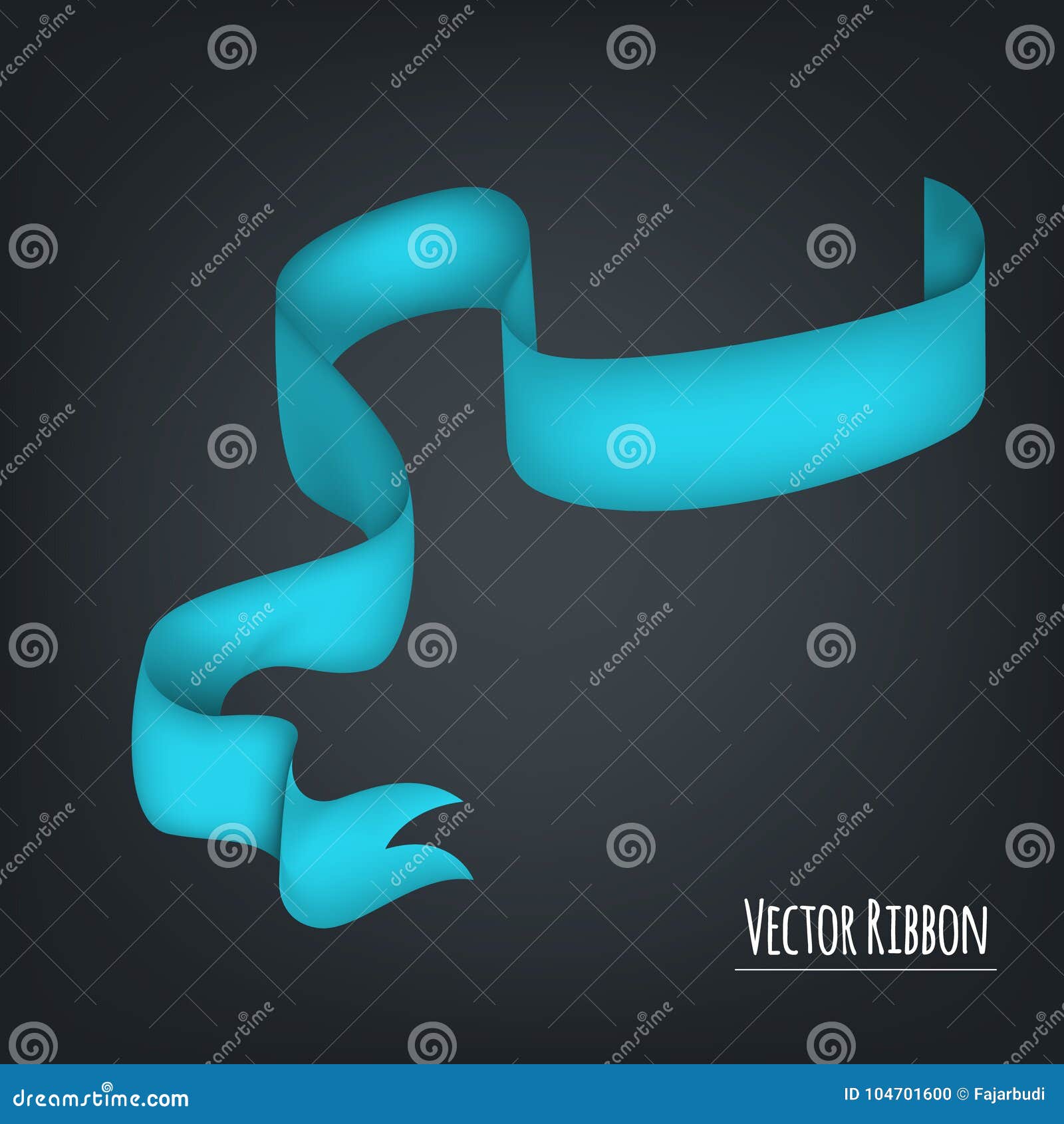 Blue Ribbon Banners and Design Element. Vector Illustration Stock ...