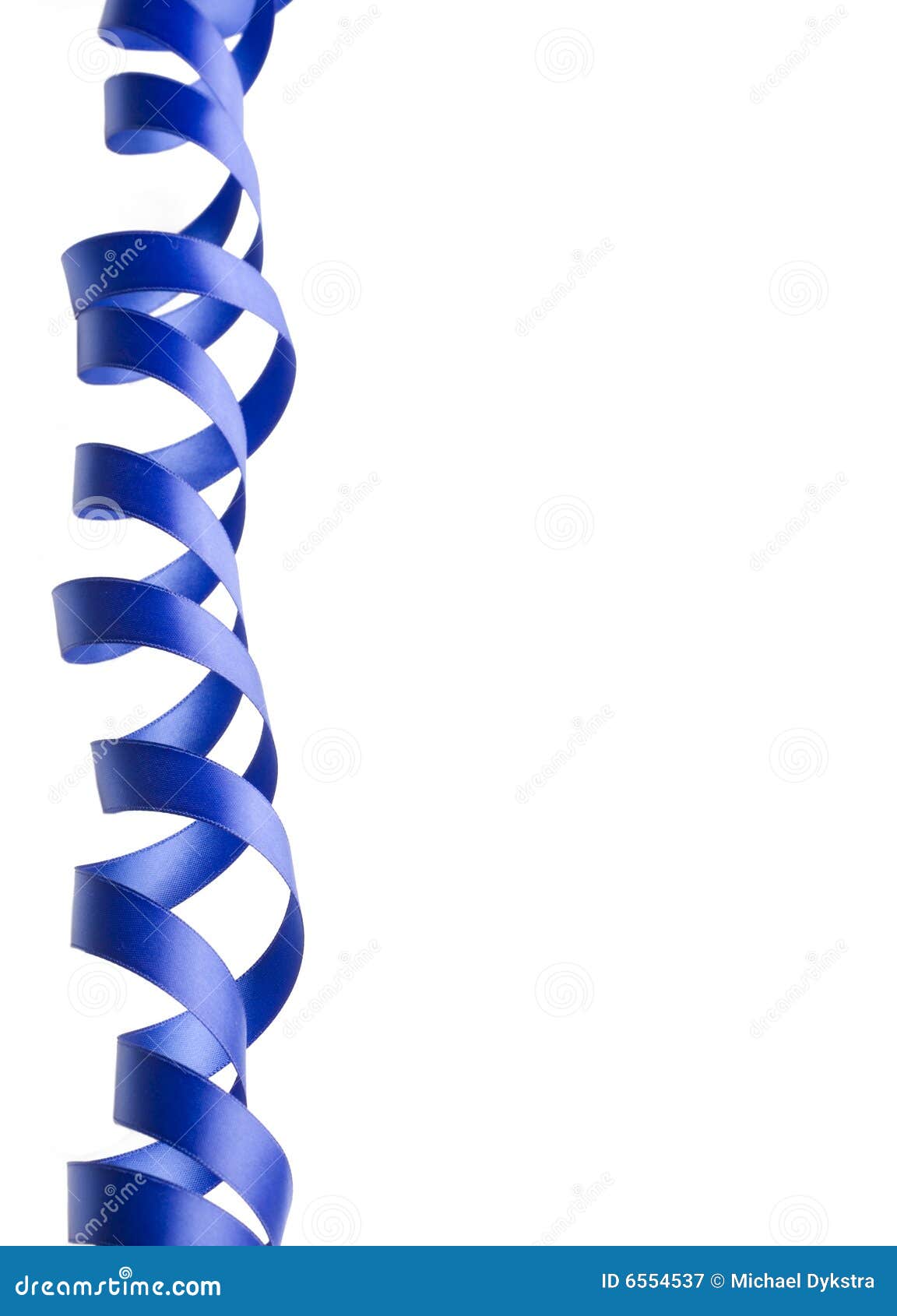 Blue Ribbon Border Picture. Image: 6554537