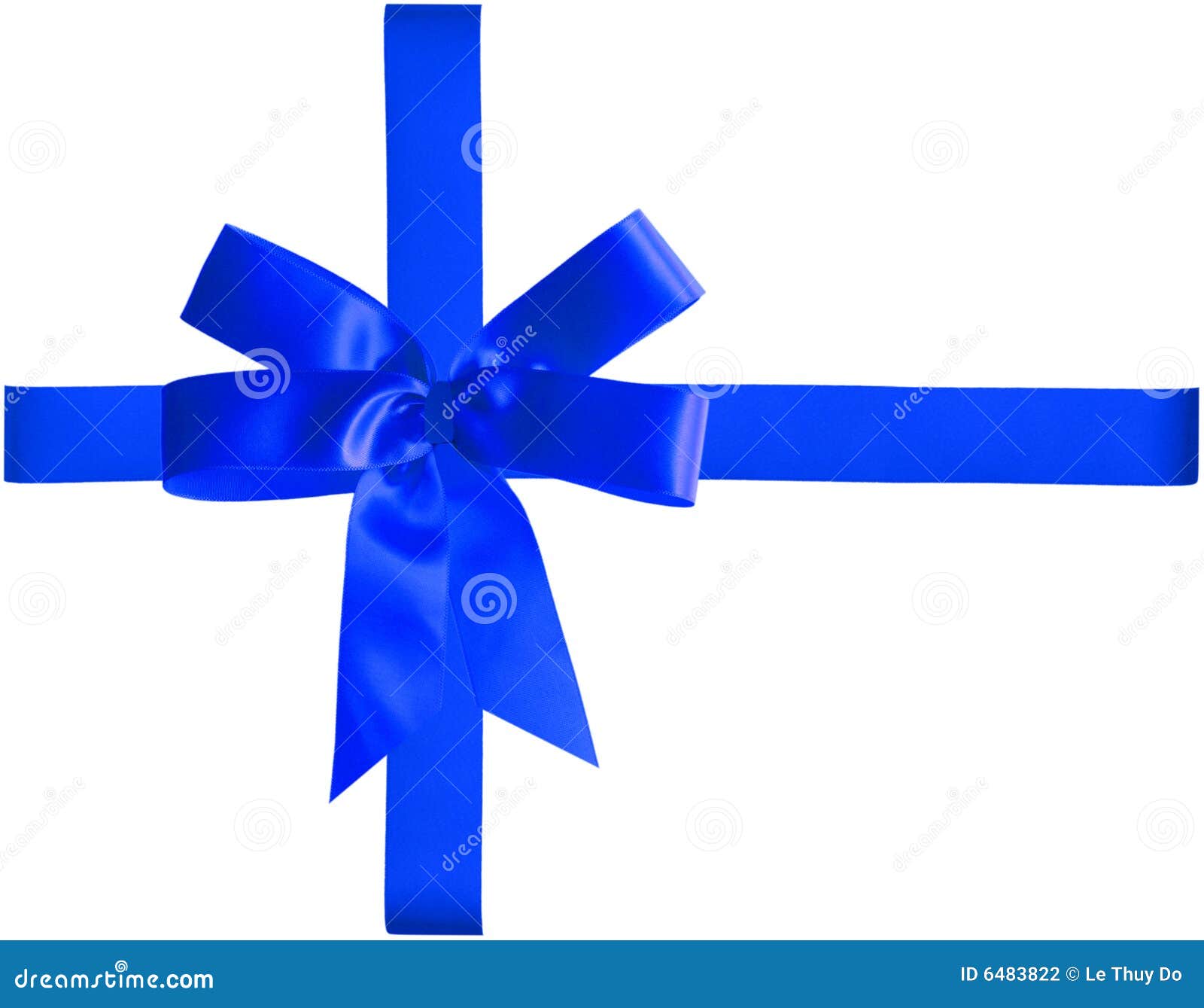 Blue Ribbon and Bow stock photo. Image of celebration - 6483822