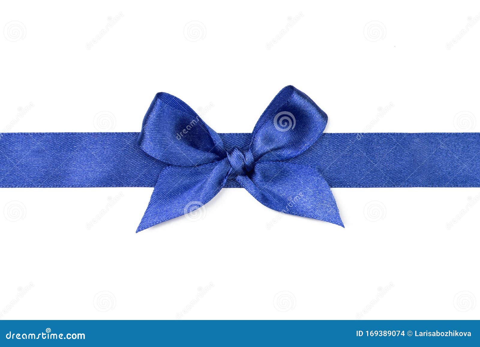 Blue ribbon with bow stock photo. Image of ribbon, glossy - 169389074