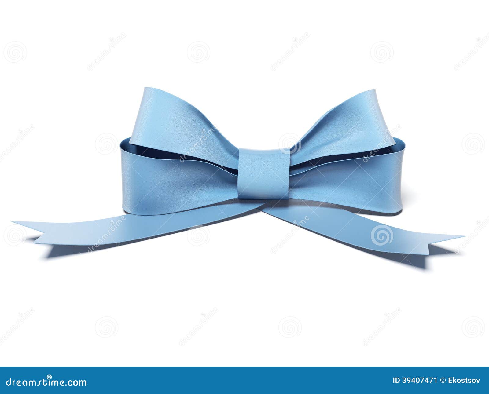 Blue ribbon with bow stock illustration. Illustration of blue - 39407471