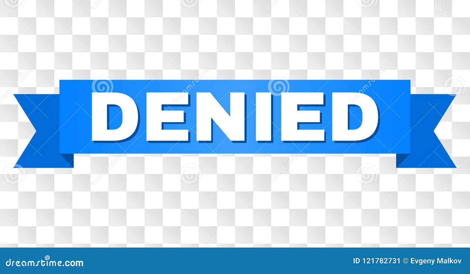 Blue Ribbon with DENIED Text Stock Vector - Illustration of prohibition ... Blue Ribbon with DENIED Text Stock Vector - Illustration of prohibition ...
