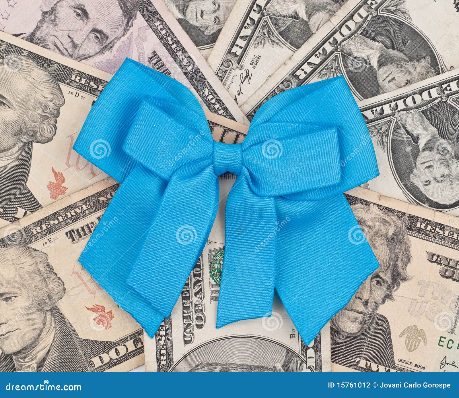 Blue Ribbon Donation stock photo. Image of help, giving - 15761012