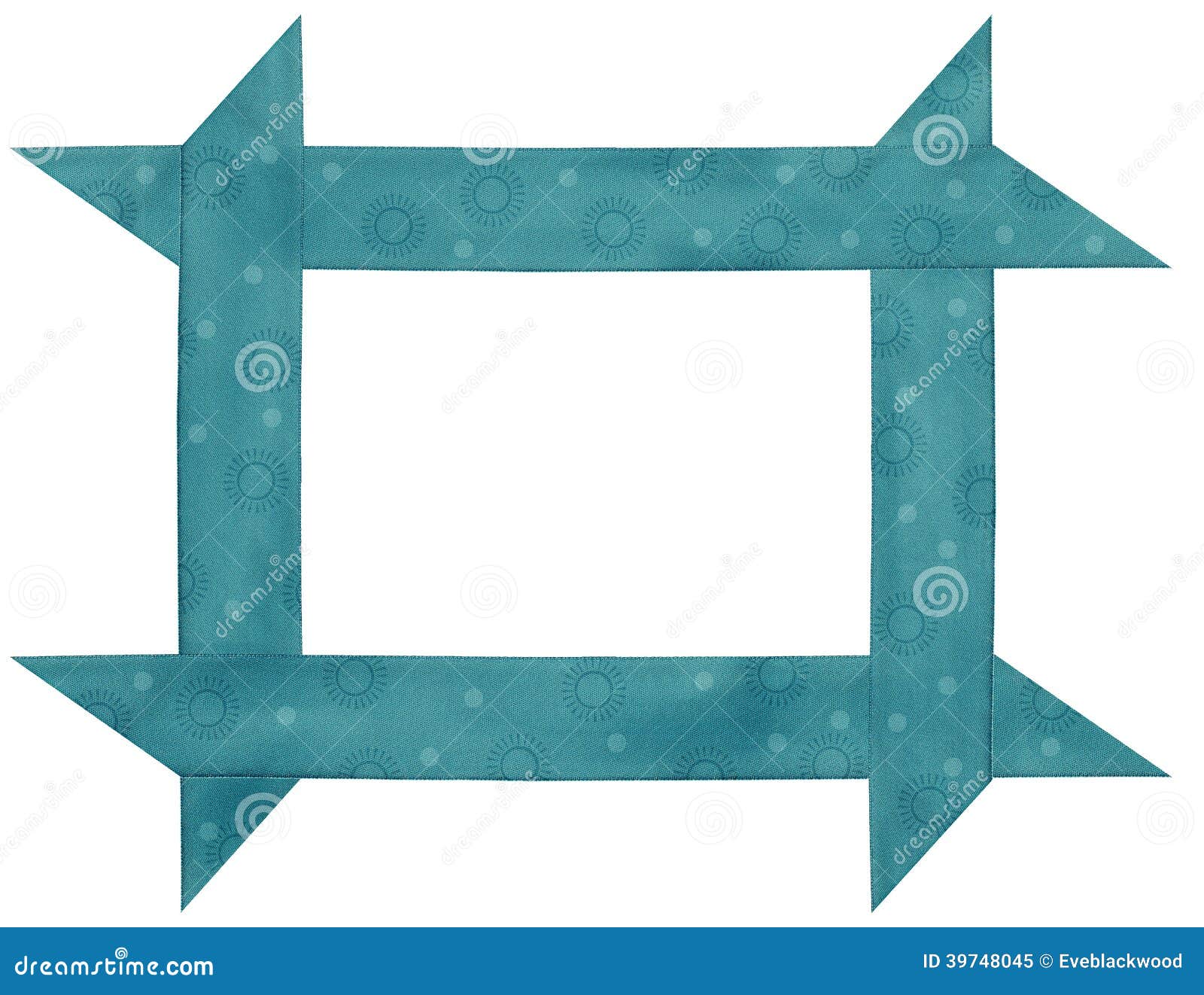 Blue ribbon frame stock image. Image of square, motifs - 39748045