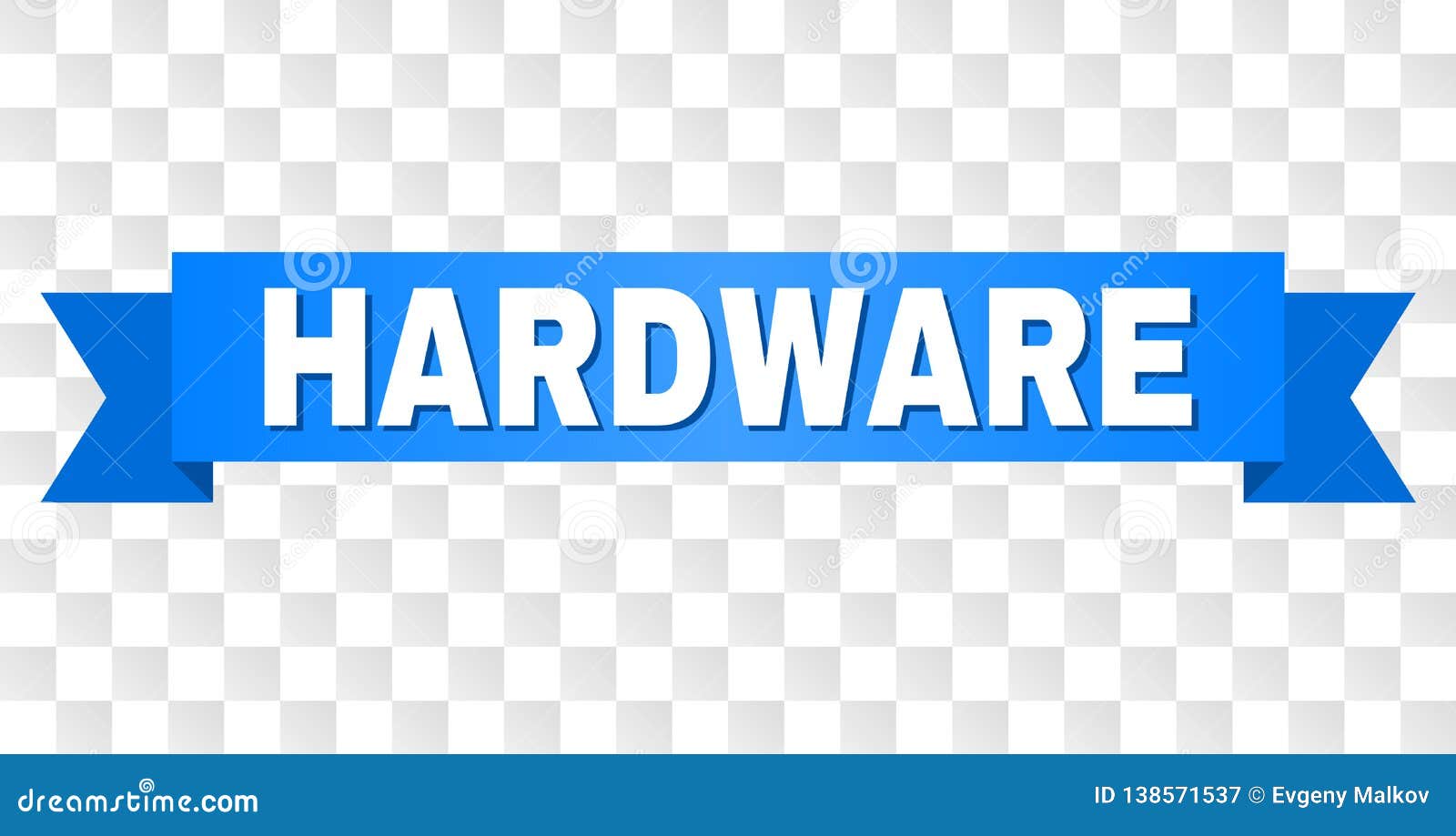 Blue Ribbon with HARDWARE Title Stock Vector - Illustration of abstract ...