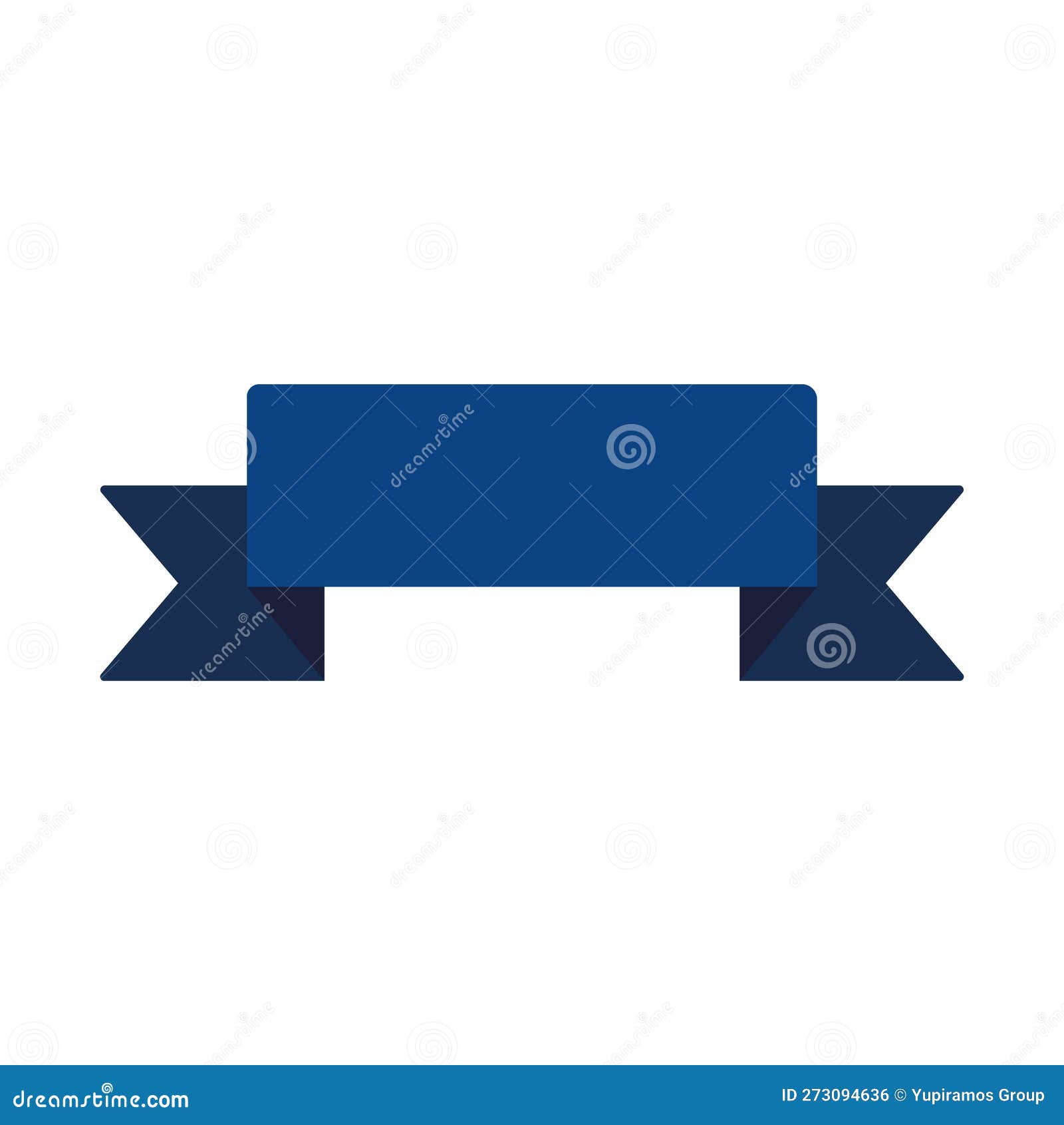Blue ribbon icon stock vector. Illustration of present - 273094636