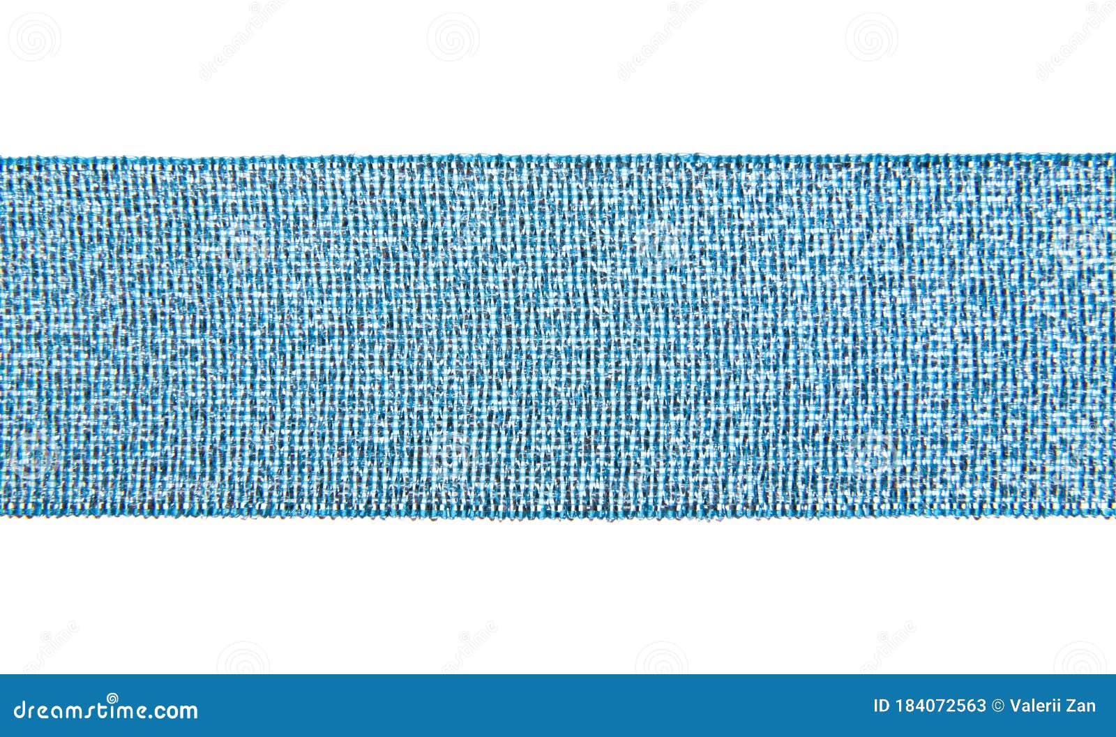 Blue Ribbon Isolated on White Background Stock Image - Image of present ...