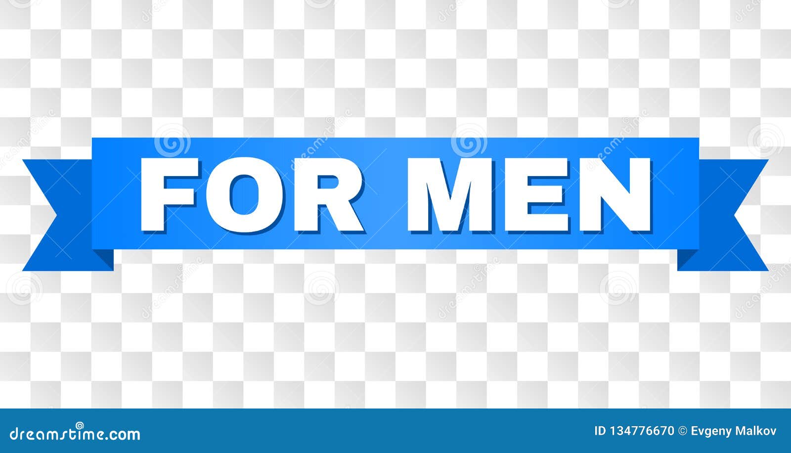 Blue Ribbon with for MEN Text Stock Vector - Illustration of allowance ...