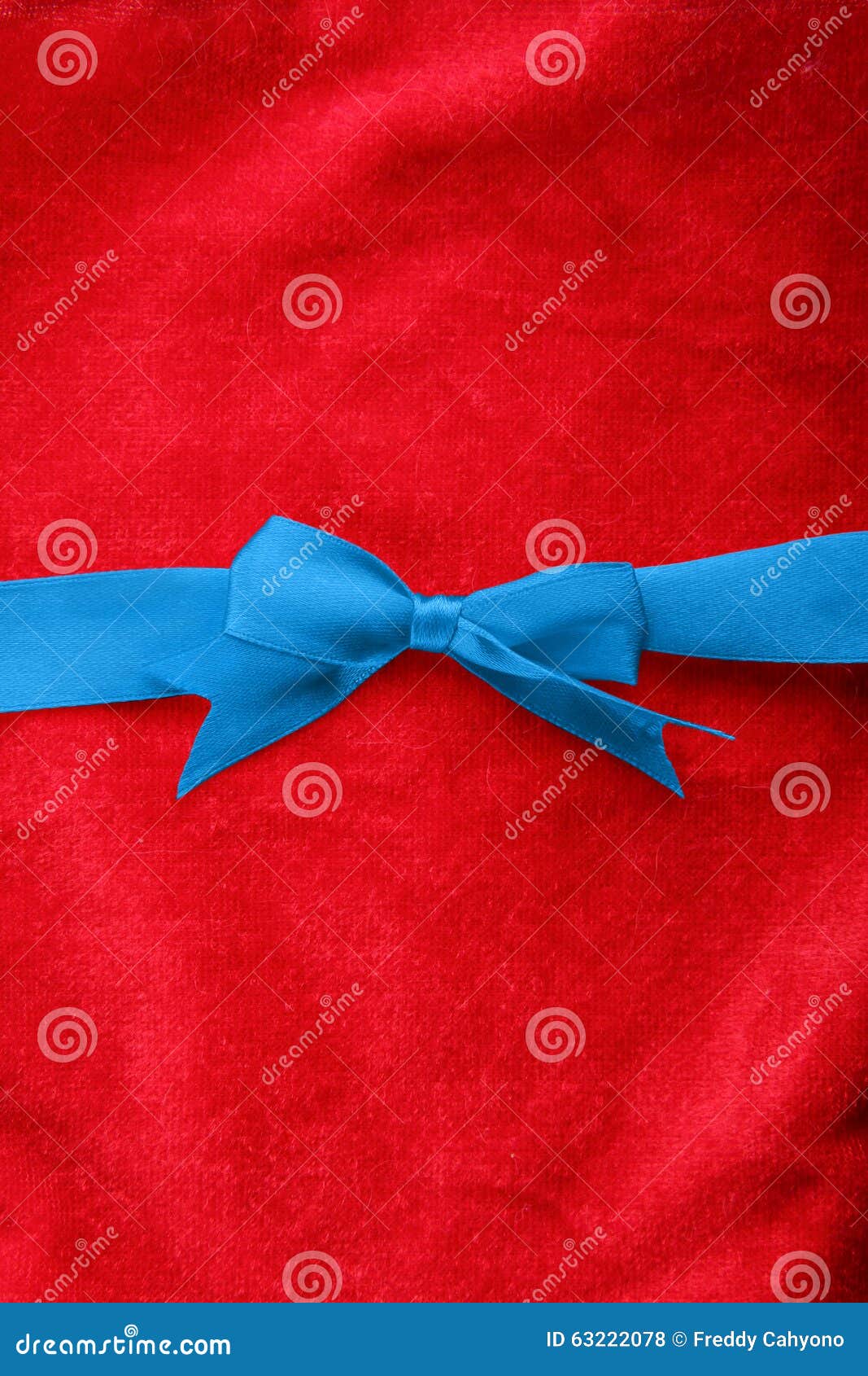Blue ribbon over red stock photo. Image of design, middle - 63222078
