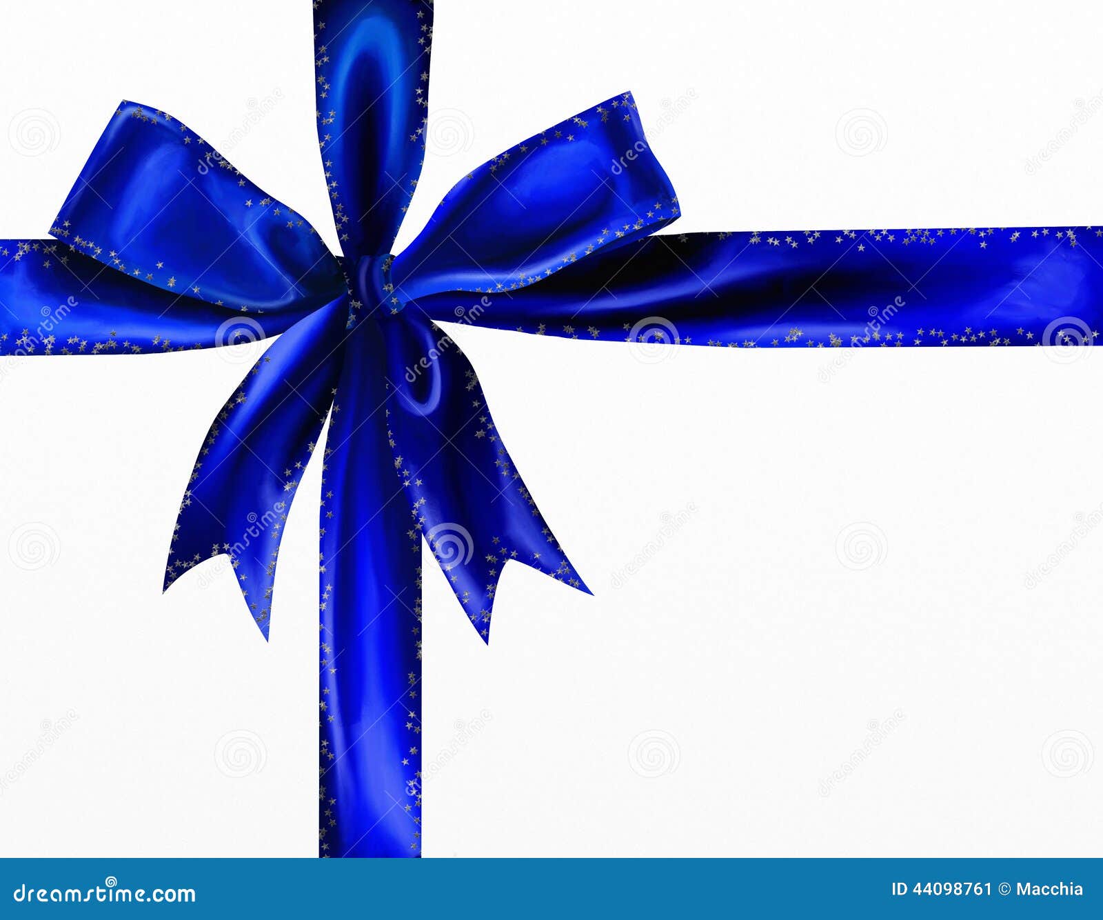 Blue Ribbon with Silver Stars Stock Illustration - Illustration of pack ...