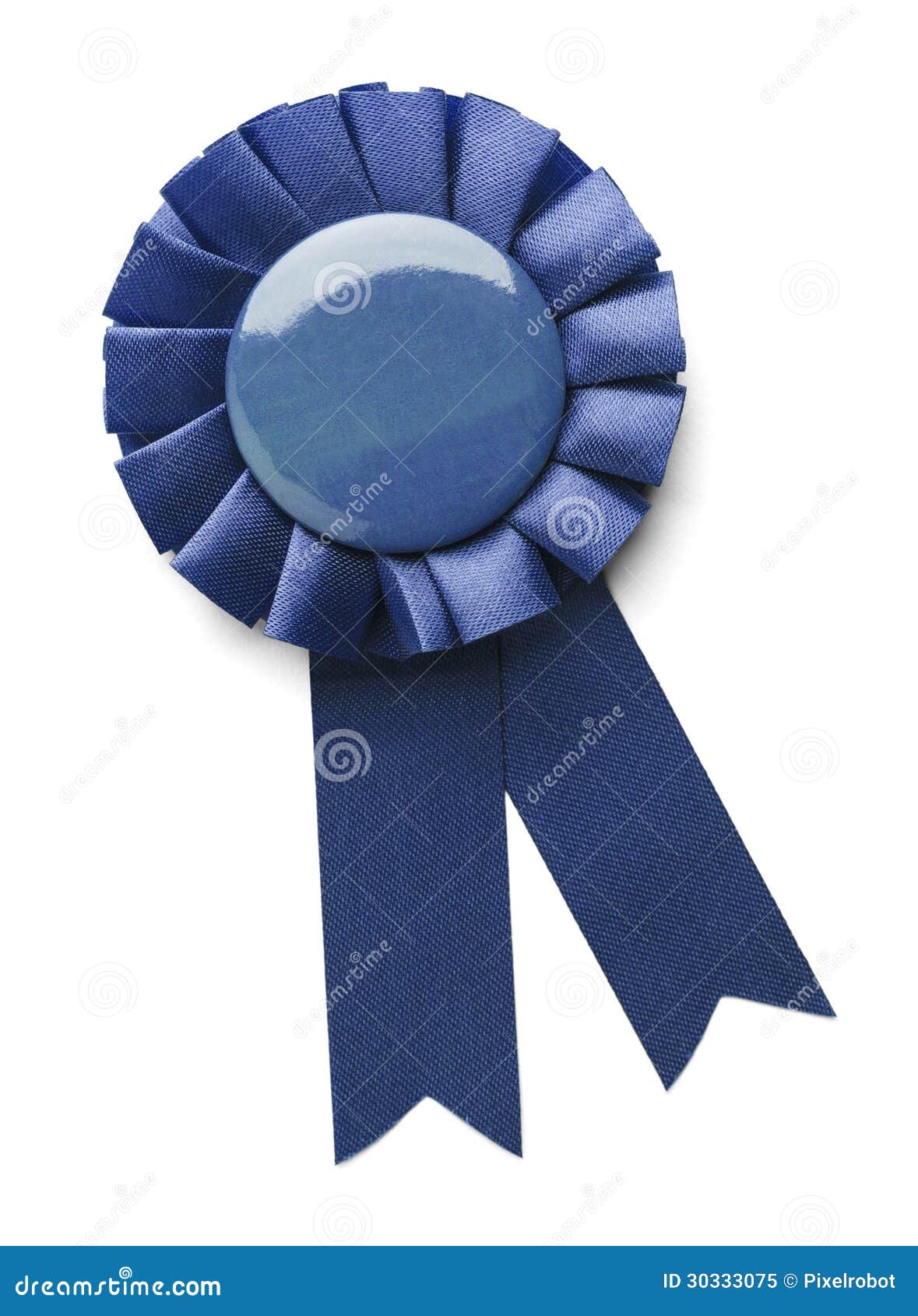 Blue Ribbon stock image. Image of symbol, blank, isolated - 30333075