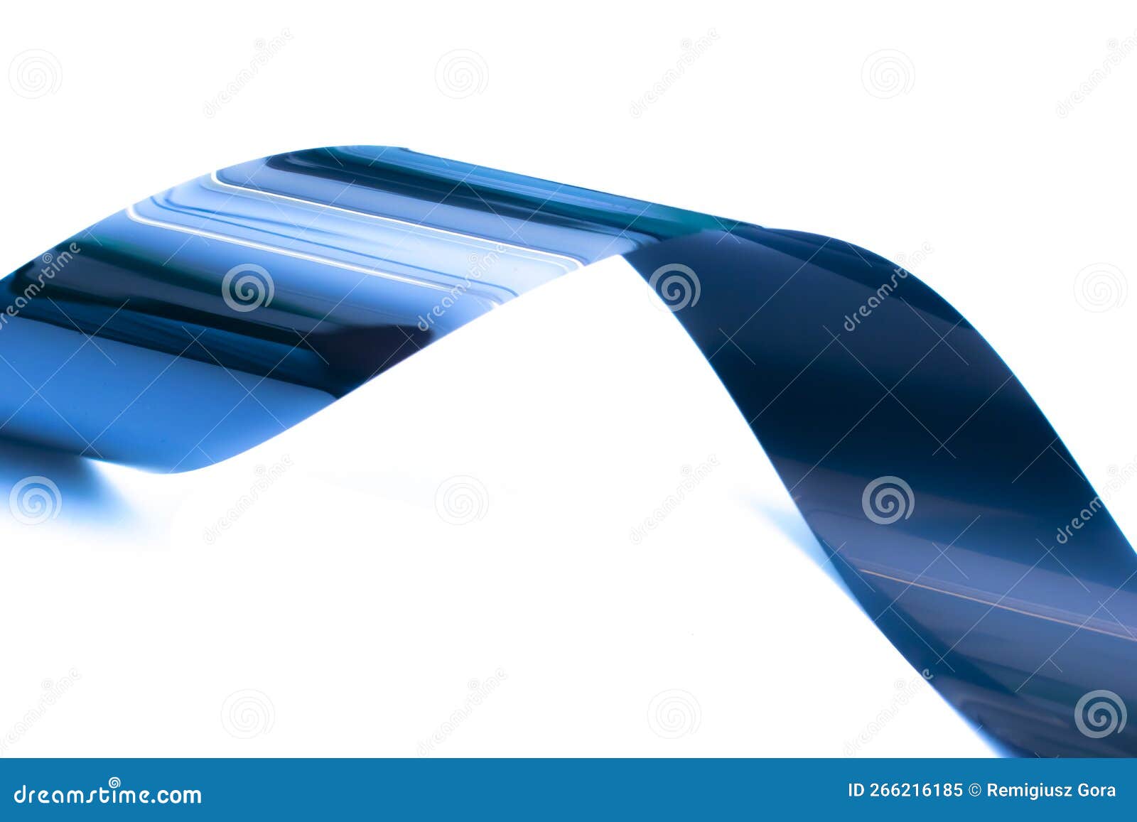 Blue Ribbon on White Background Stock Image - Image of banner, present ...