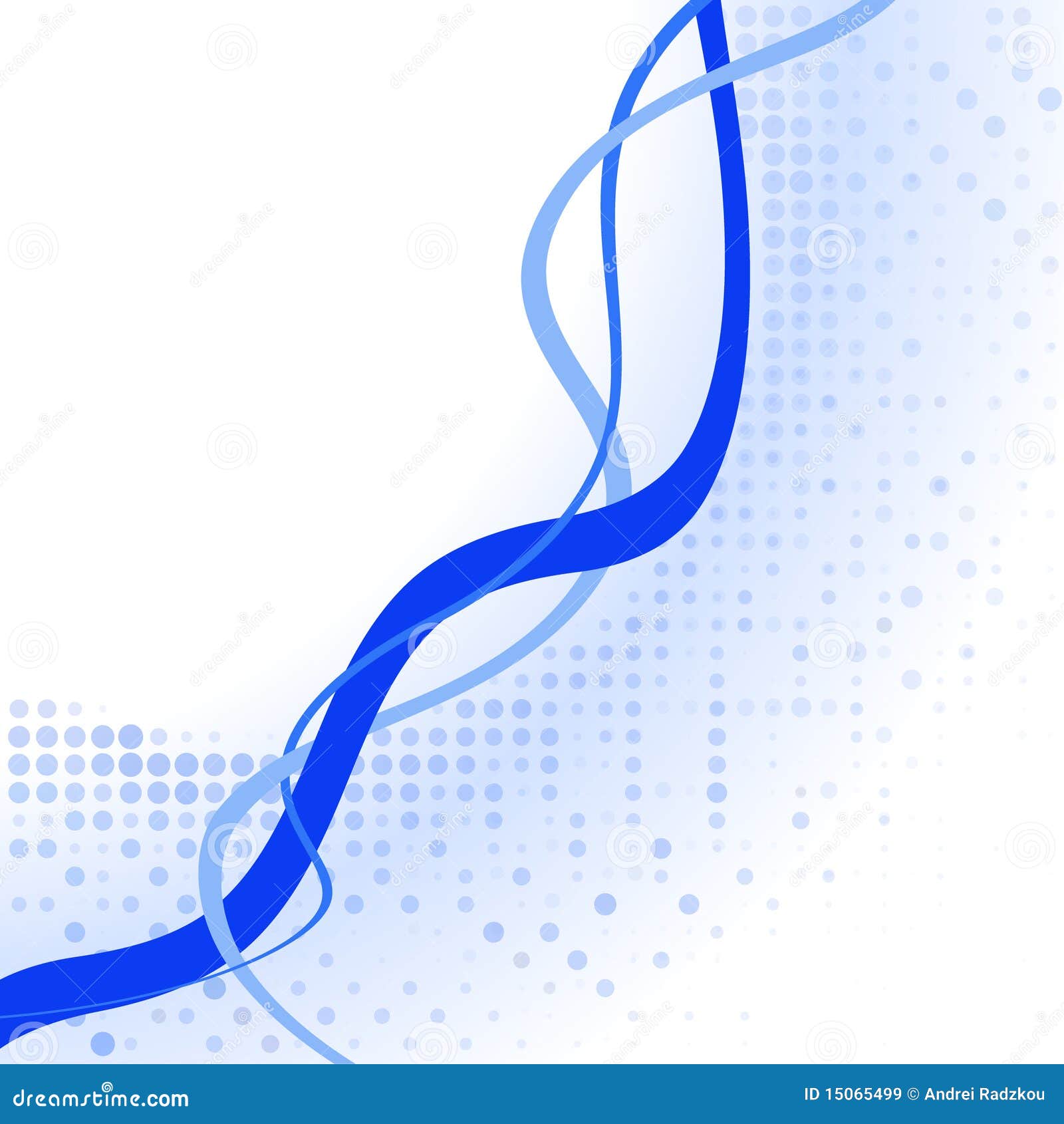 Blue ribbons stock vector. Illustration of light, blank - 15065499