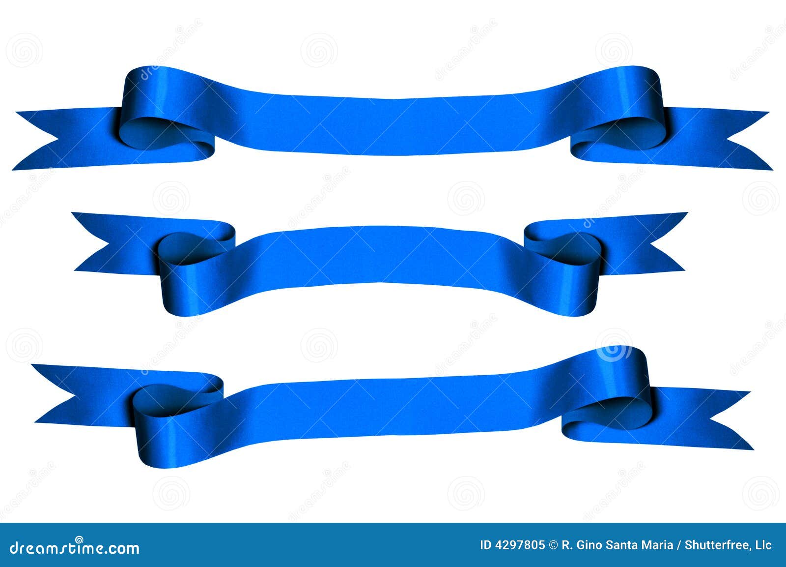 Blue Ribbons stock image. Image of elegant, shape, object - 4297805