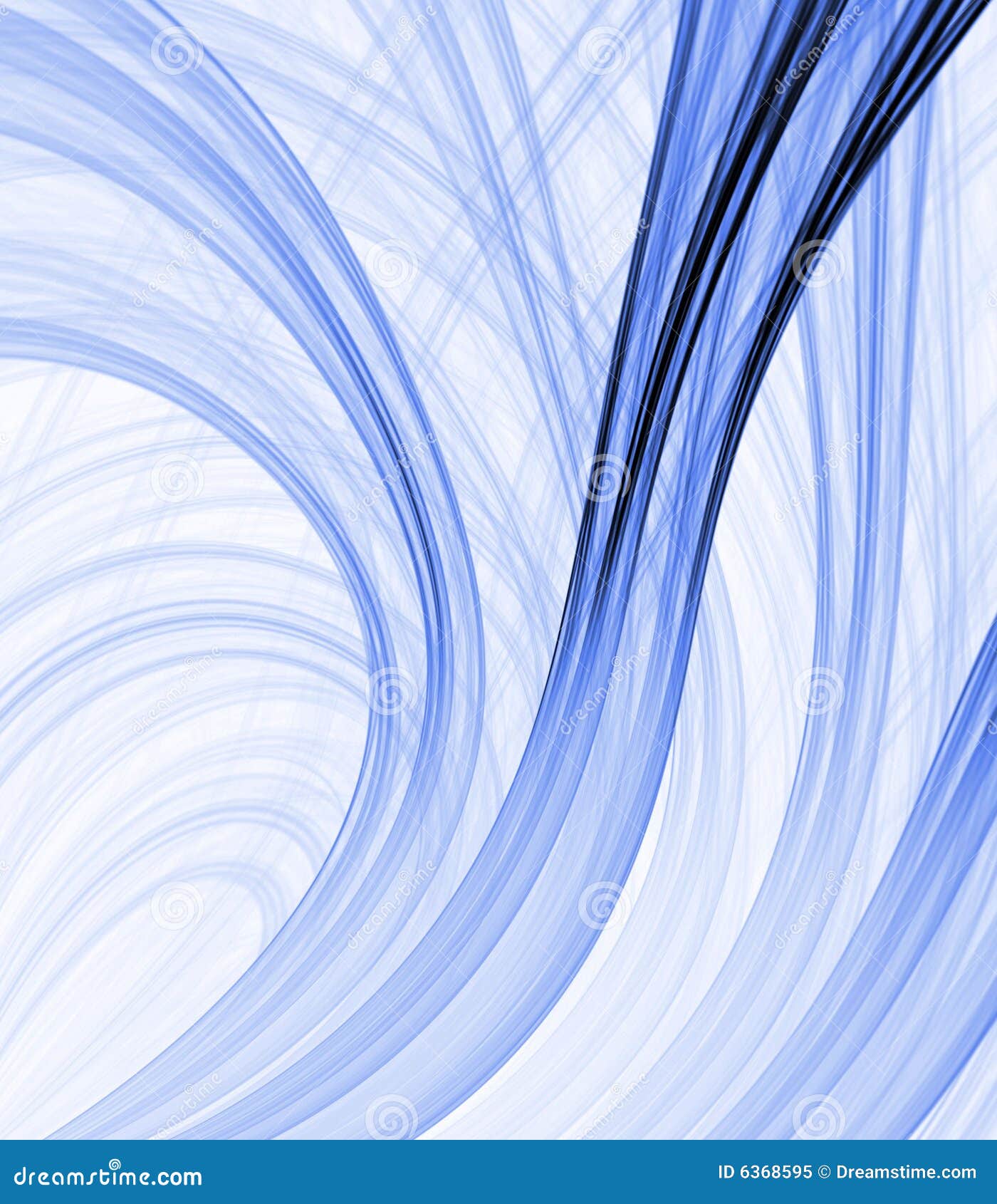 Blue Ribbons Abstract stock illustration. Illustration of blur - 6368595