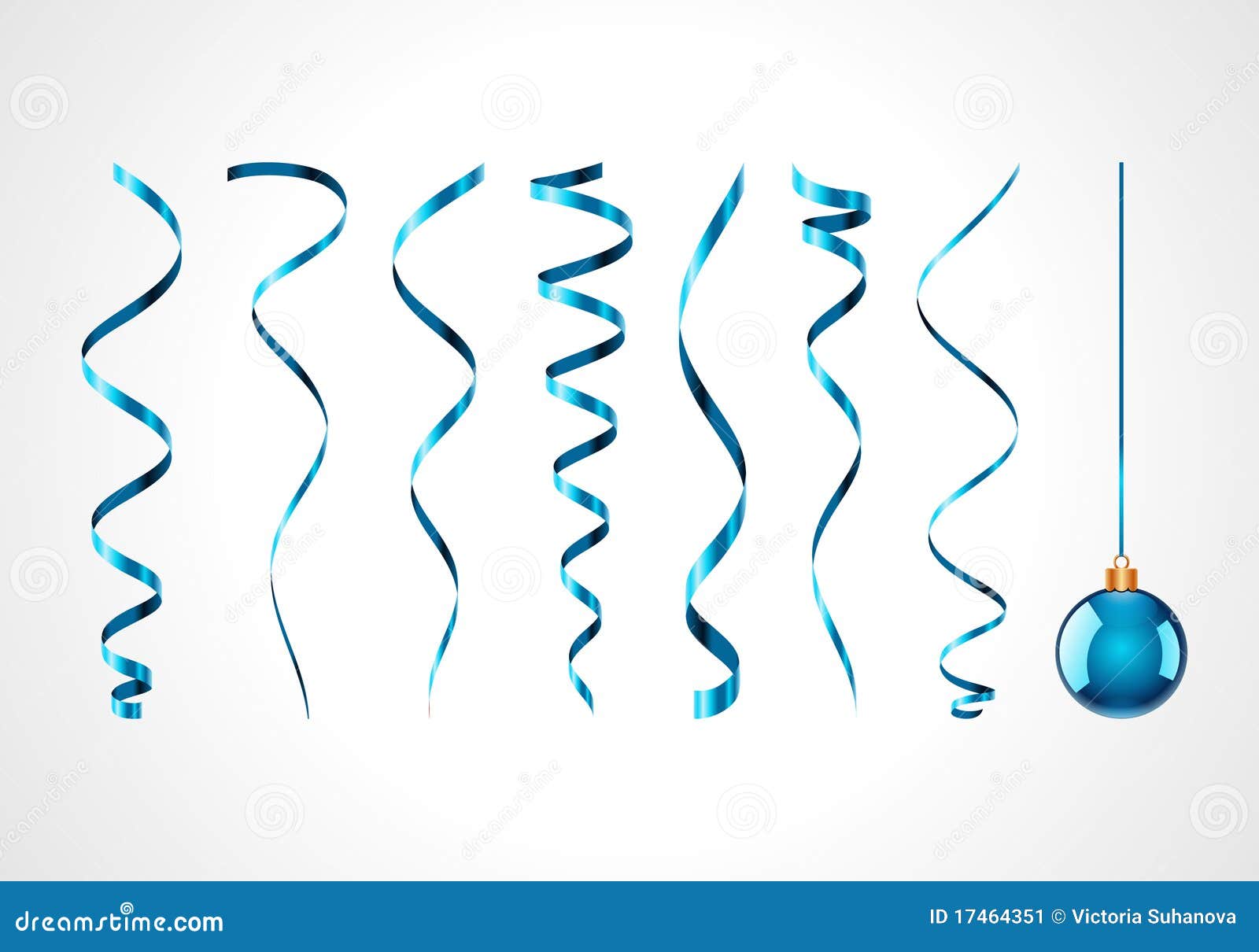 Blue Ribbons. Realistic Ribbon Banners Vector Collection ...