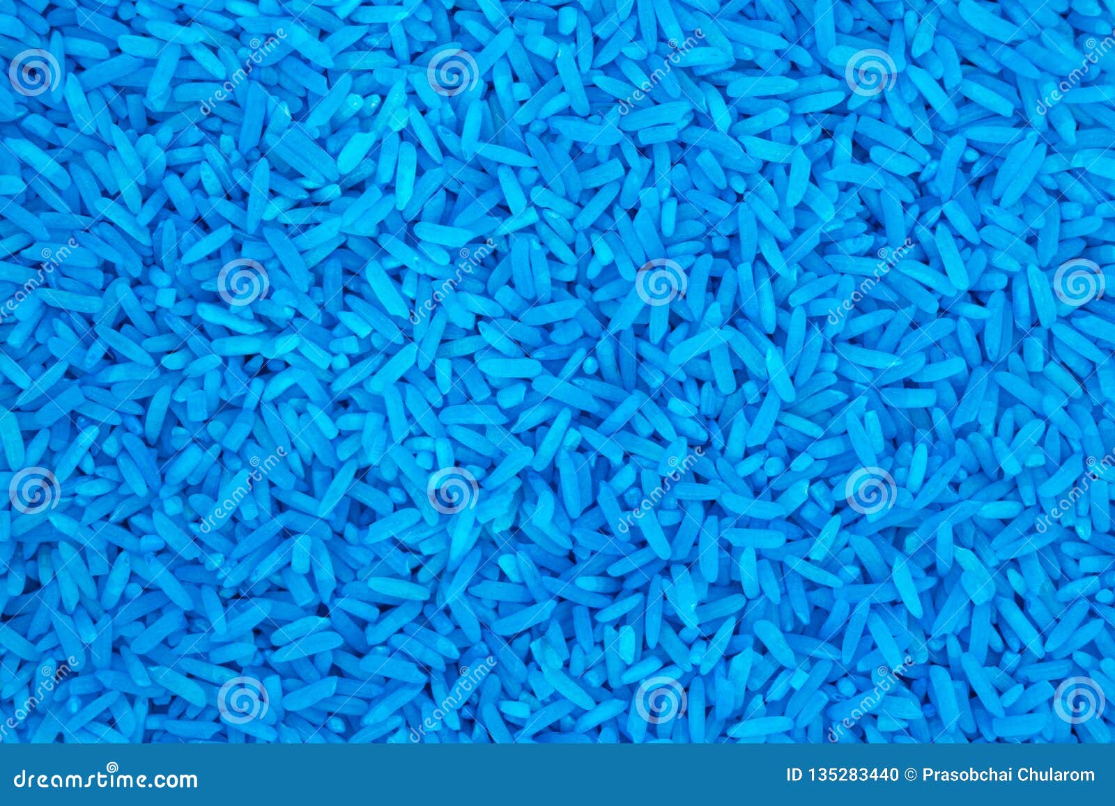 Blue Rice from Above View for Texture Stock Photo - Image of background ...