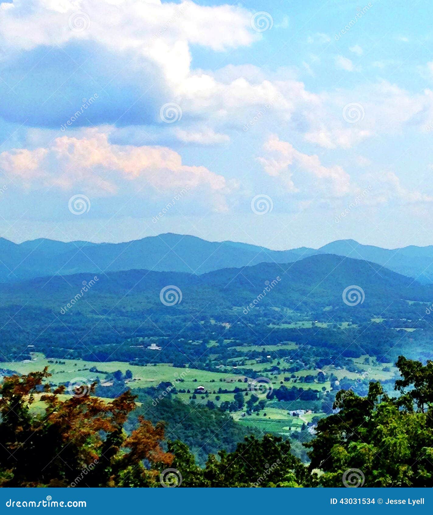 Blue ridge mountains stock photo. Image of virginia, tree - 43031534