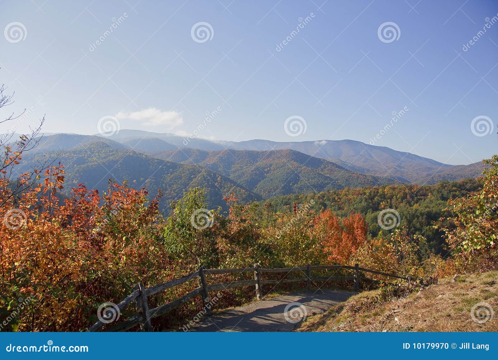 Blue Ridge Mountains in the Fall Stock Photo - Image of fall ...